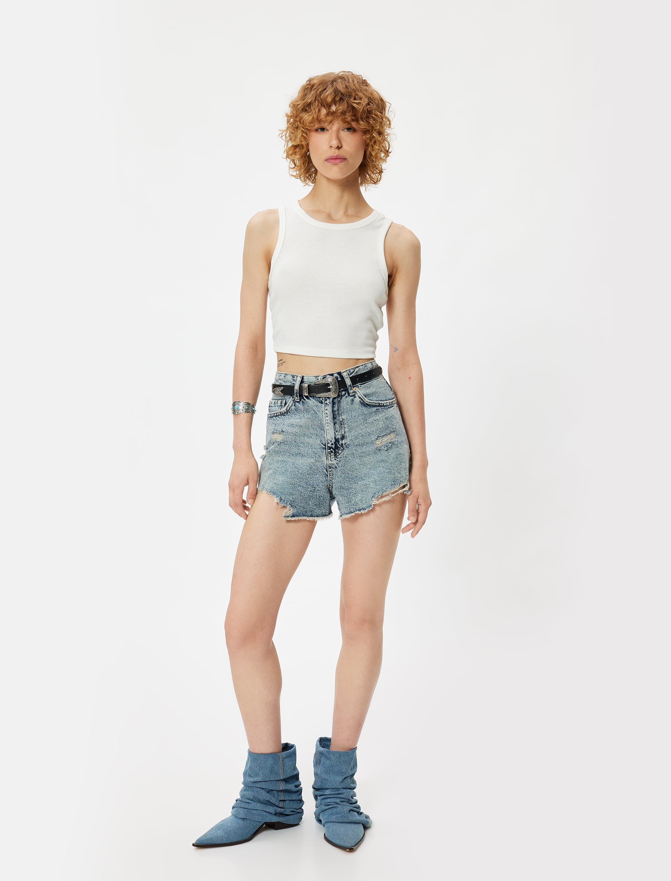 Mini Denim Shorts - Walmart.com