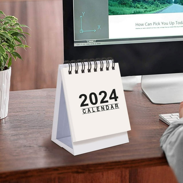 Mini Desk Calendar 2024 For Planning Daily Scheduler Small Calendar ...