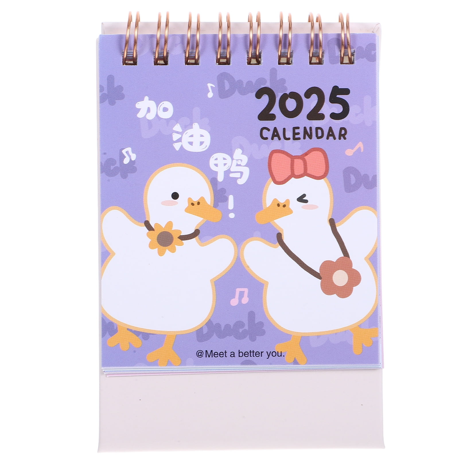 Mini Desk Calendar 2025 Decorative Table Lantern Small Office - Walmart.com