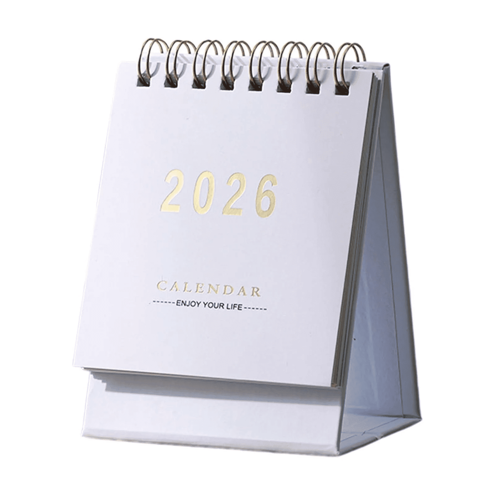 Mini Desk Calendar 2026-2027, Small Desktop Standing Calendar with ...
