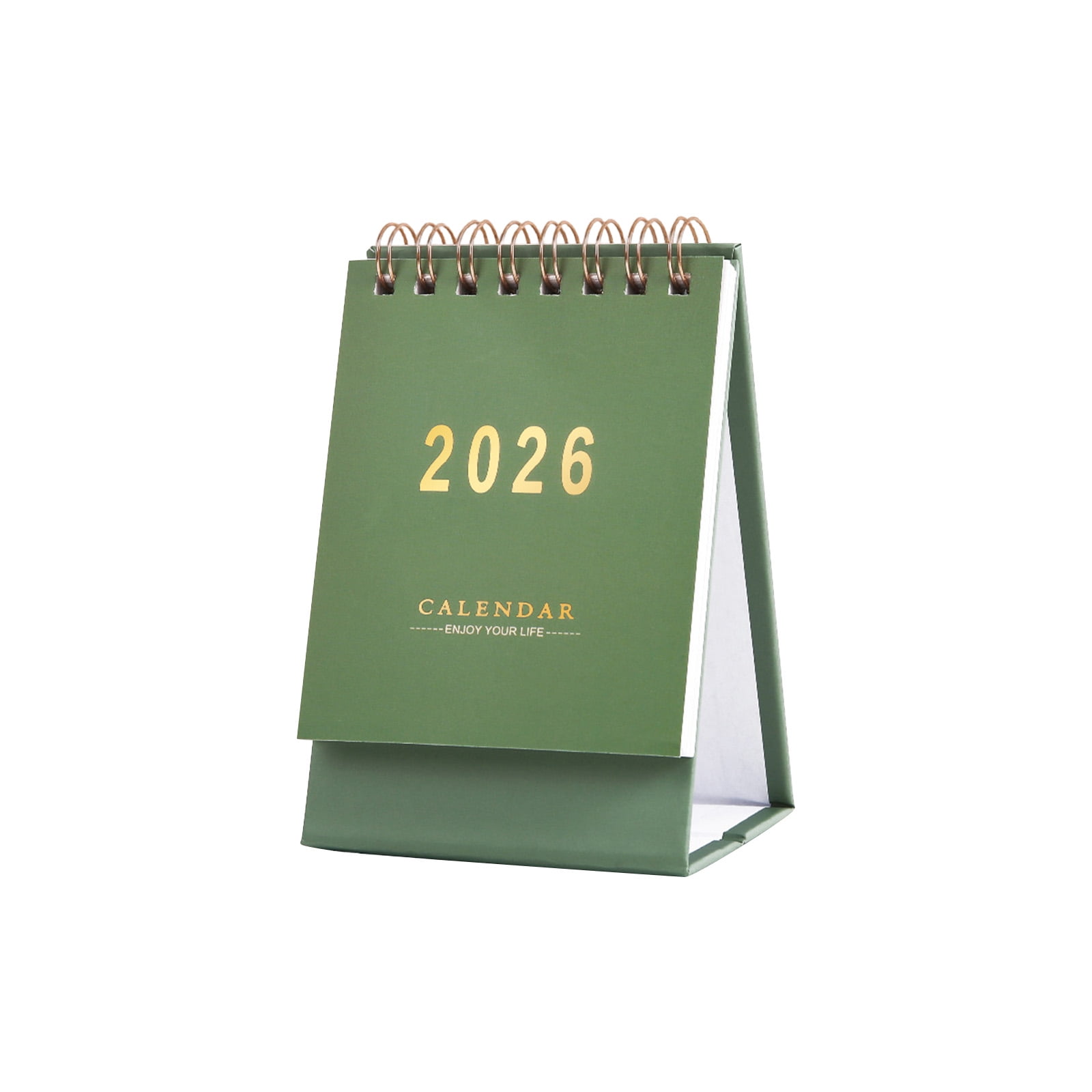 Mini Desk Calendar 2026-2027, Standing Flip Small Desktop Calendar Twin ...