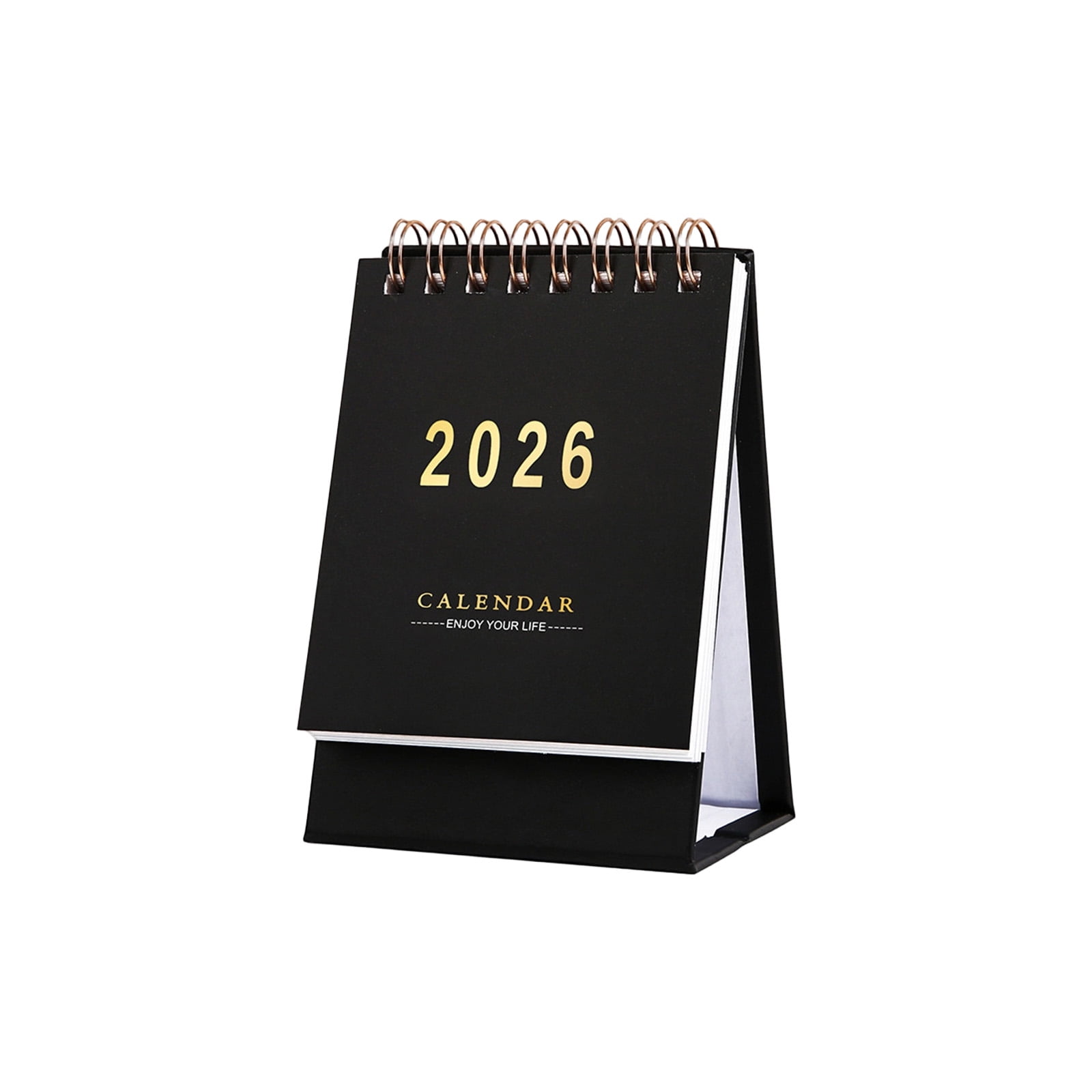 Mini Desk Calendar 2026-2027,Standing Flip Small Desktop Calendar,Twin ...