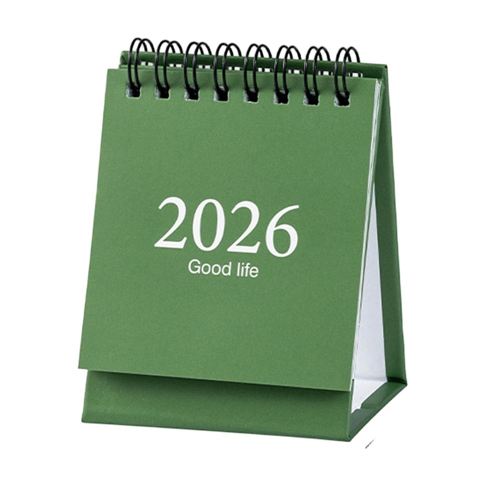Mini Desk Calendar 2026-2027,Standing Flip Small Desktop Calendar,Twin ...