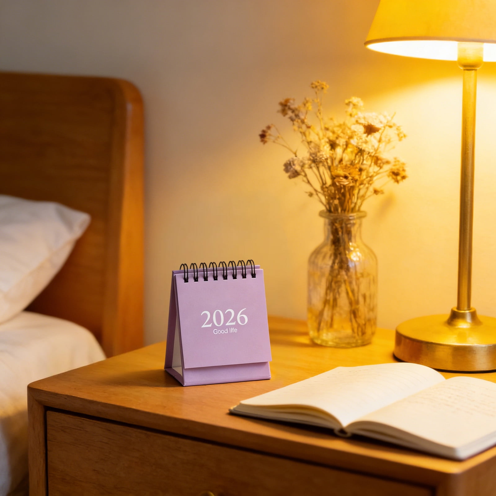 Mini Desk Calendar 2026, 4" x 3" Small Desktop Flip Desktop Calendar ...