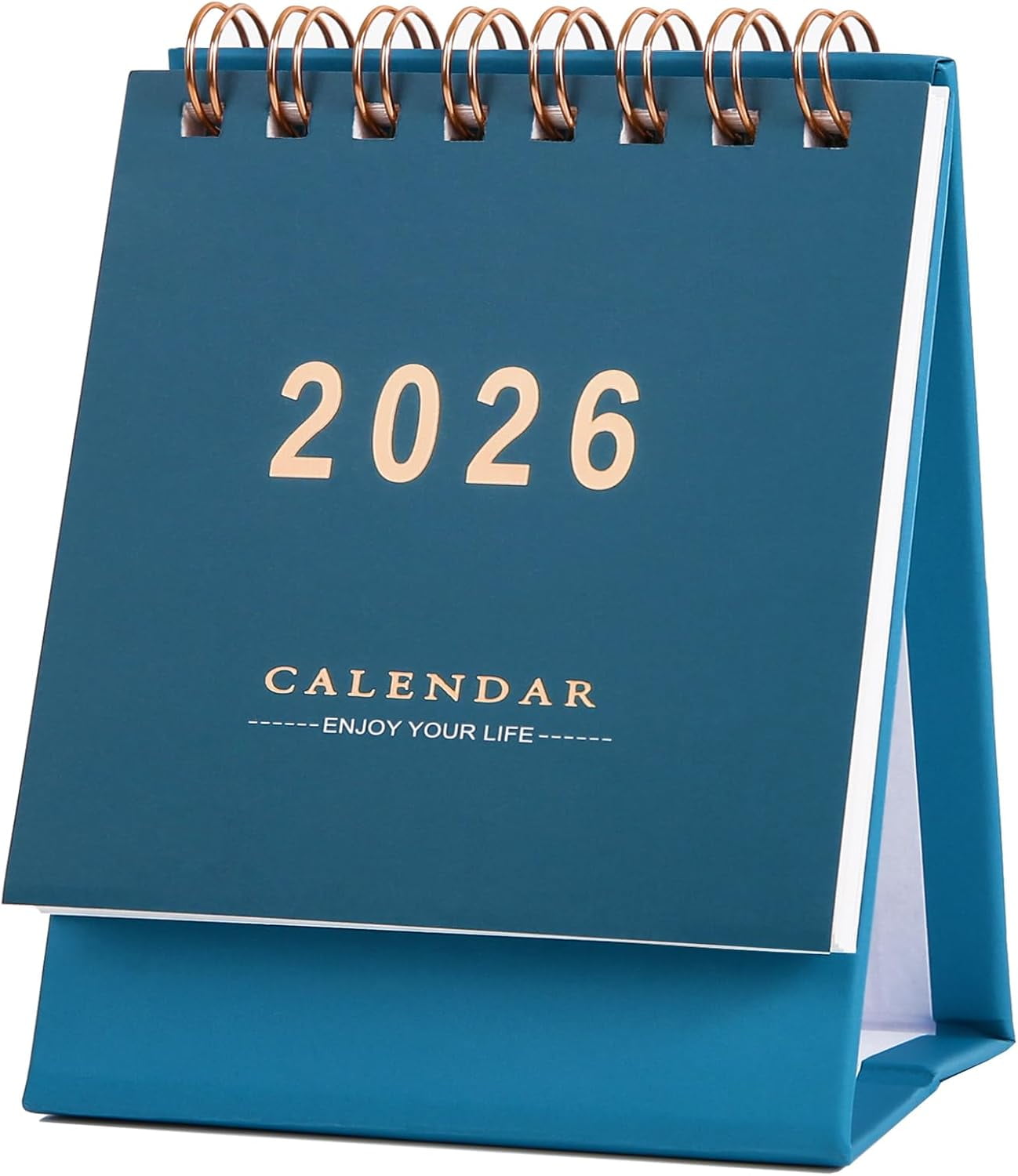 Mini Desk Calendar 2026 - Standing Flip Monthy Small Desktop Calendar ...