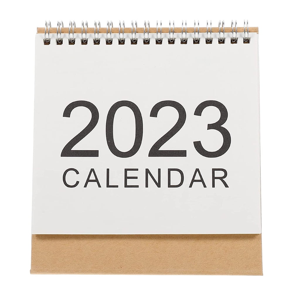 Mini Desk Calendar With Festival Designs Easy Academic Year Planning Standing Flip Desktop ...