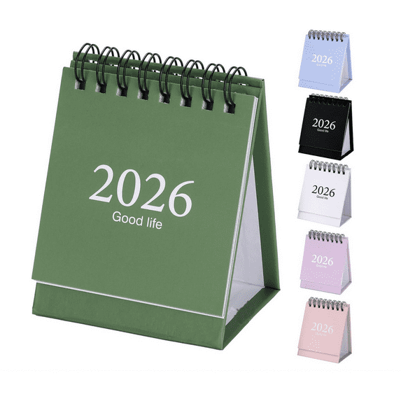 Mini Desk Calendars from Jan. 2026 - Dec. 2026 Pocket Calendar 3" x 3.8 ...