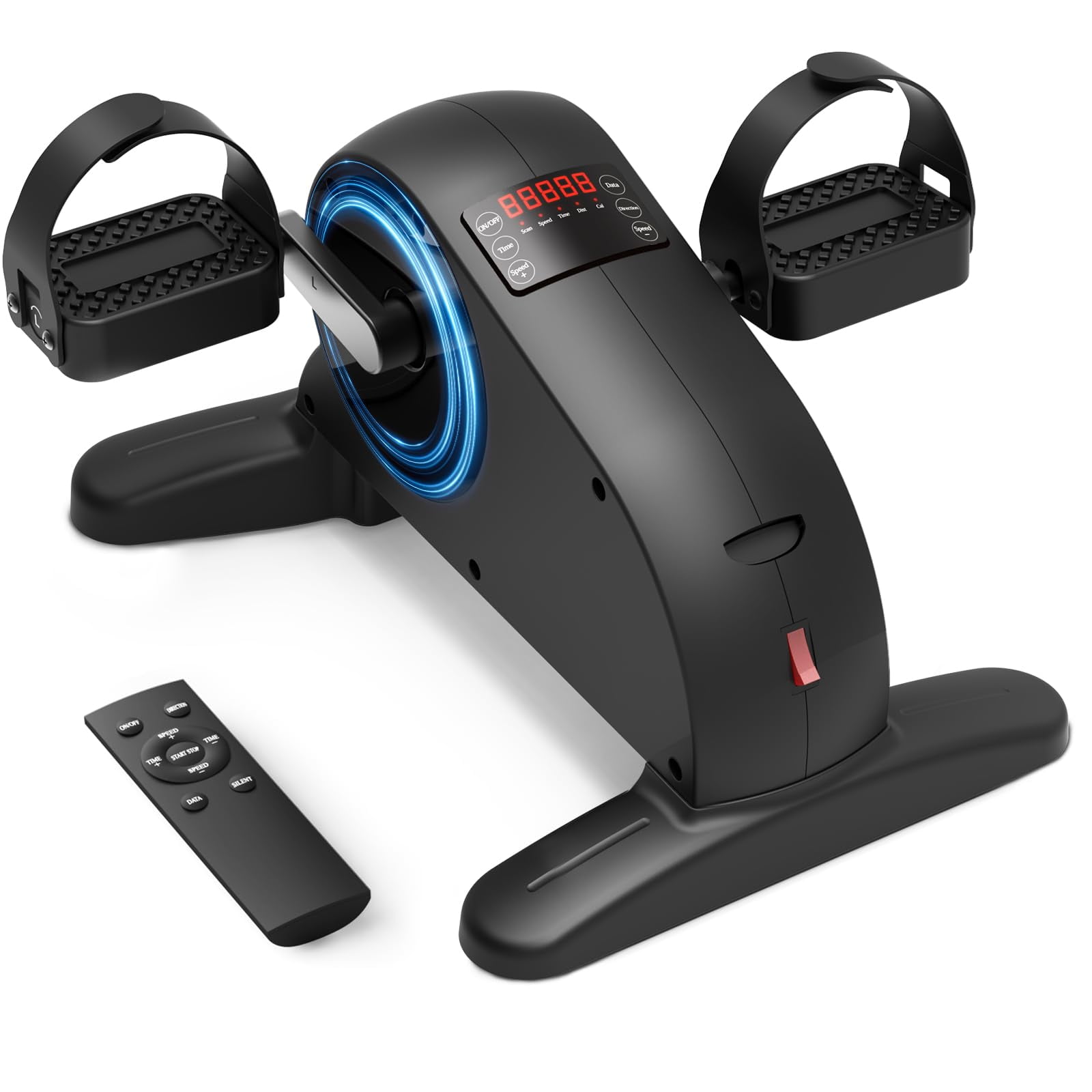 Mini Under Desk Exercise Bike Pedal Exerciser, Motorized Setting Bike Pedal Exerciser Leg/Arm ...