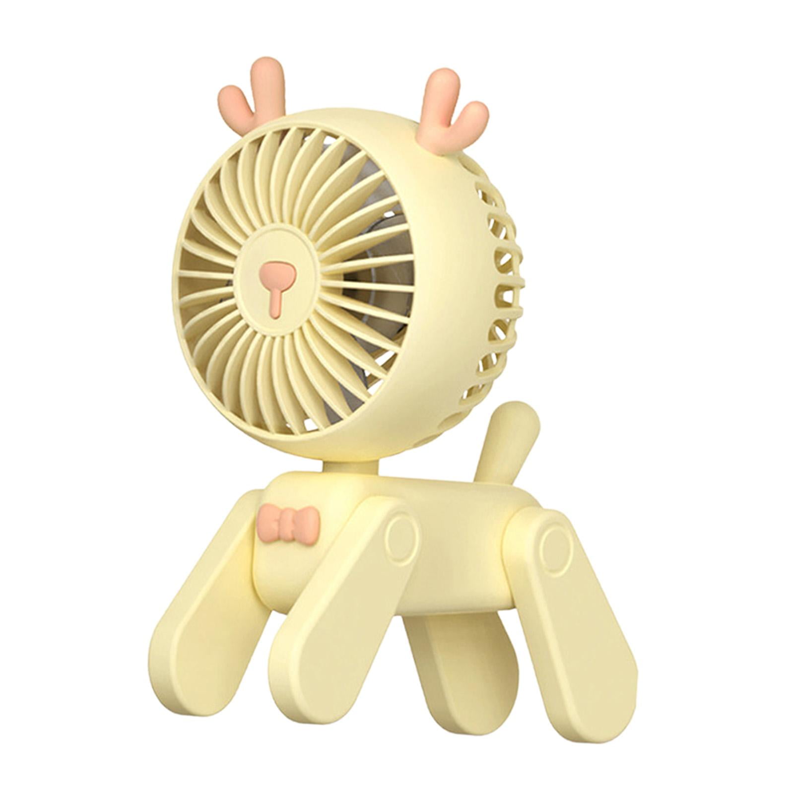 Mini Desk Fan, Portable Fan, Cute Quiet 3 Speeds Adjustment, Flexible ...