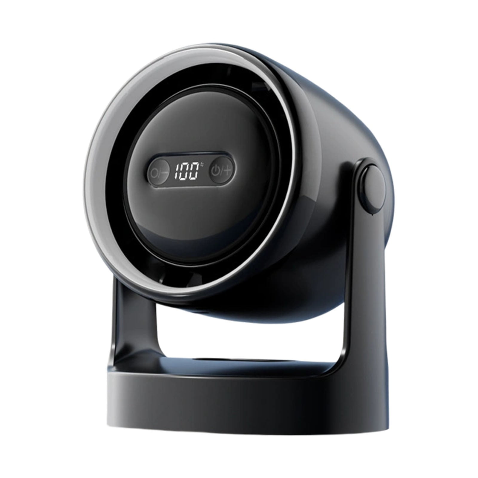 Mini Desk Fan Quiet Bladeless Fans LED Display Small Portable Fans ...