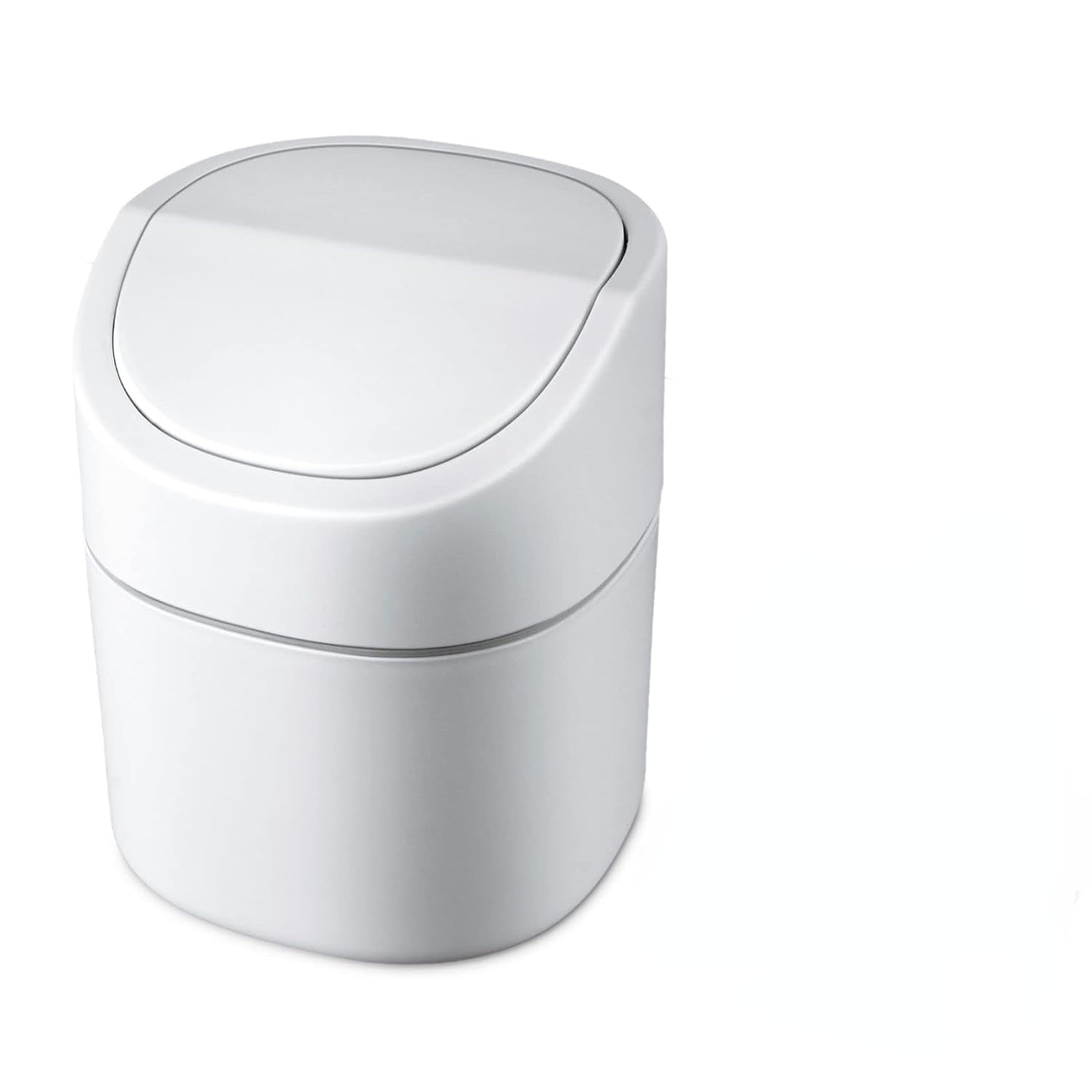 Mini Desk Trash Can with Lid with Trash Bags 180 Pcs Swing-Lid Tiny ...