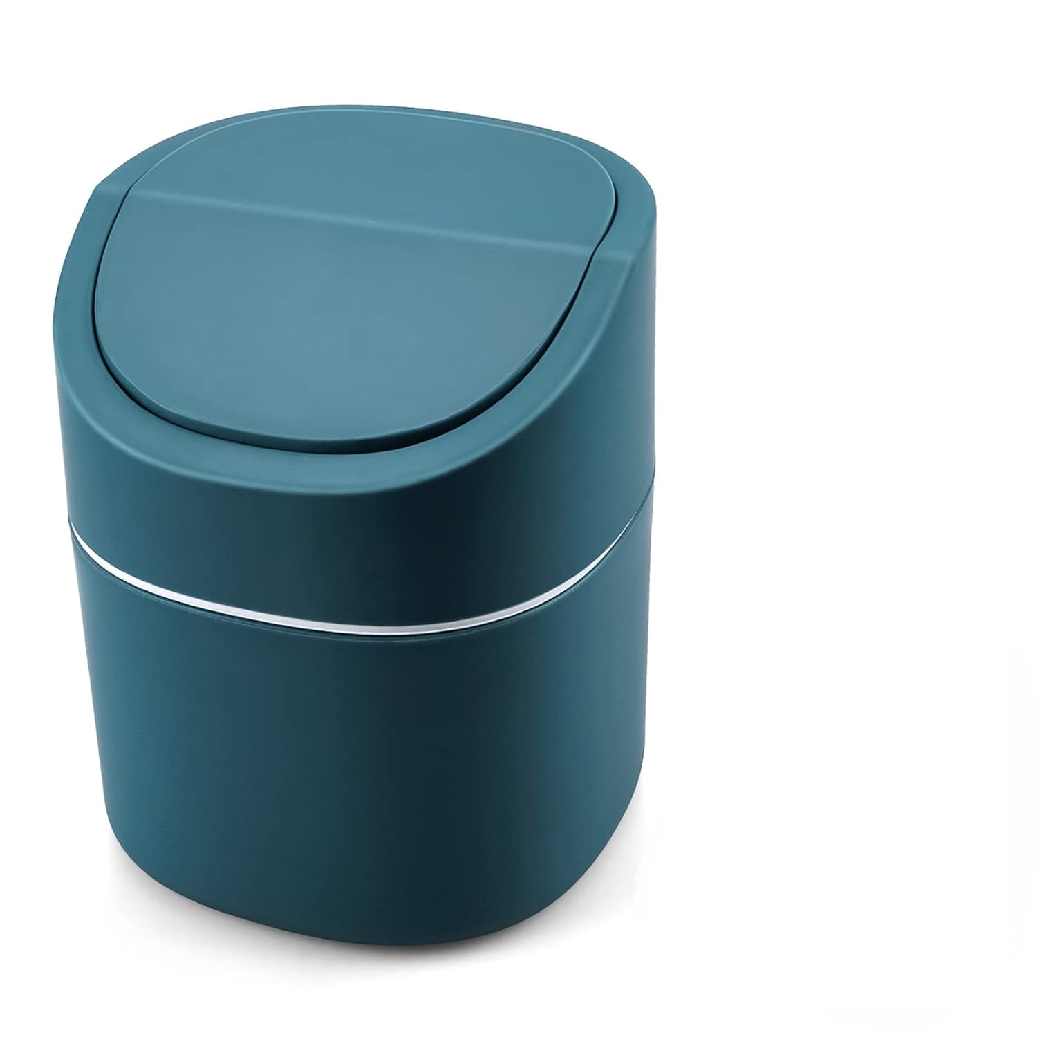 Mini Desk Trash Can with Lid with Trash Bags 180 Pcs Swing-Lid Tiny ...