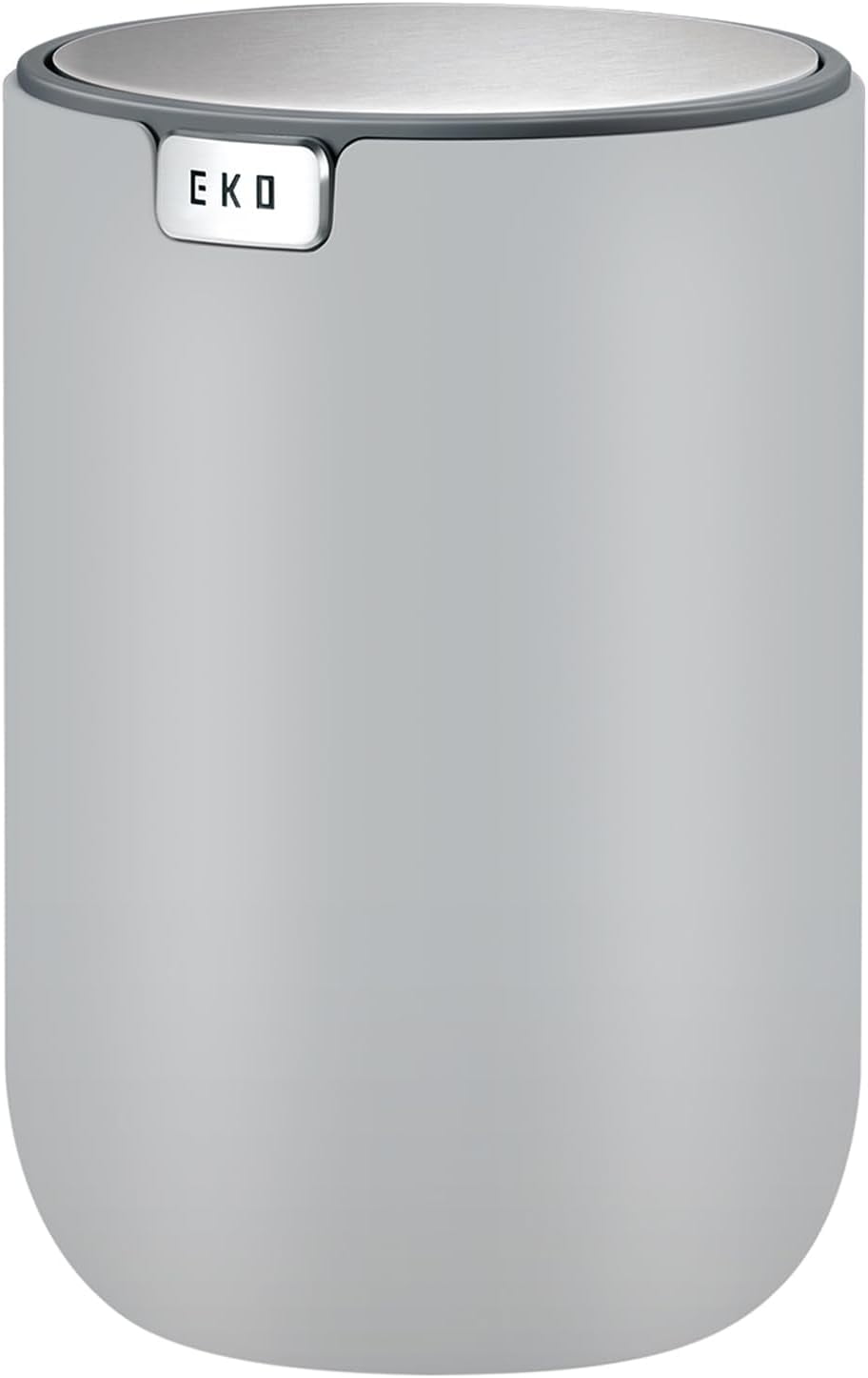 Mini Desk Trash Can with Swing-Top Lid 0.4 Gallon Small Table Round ...