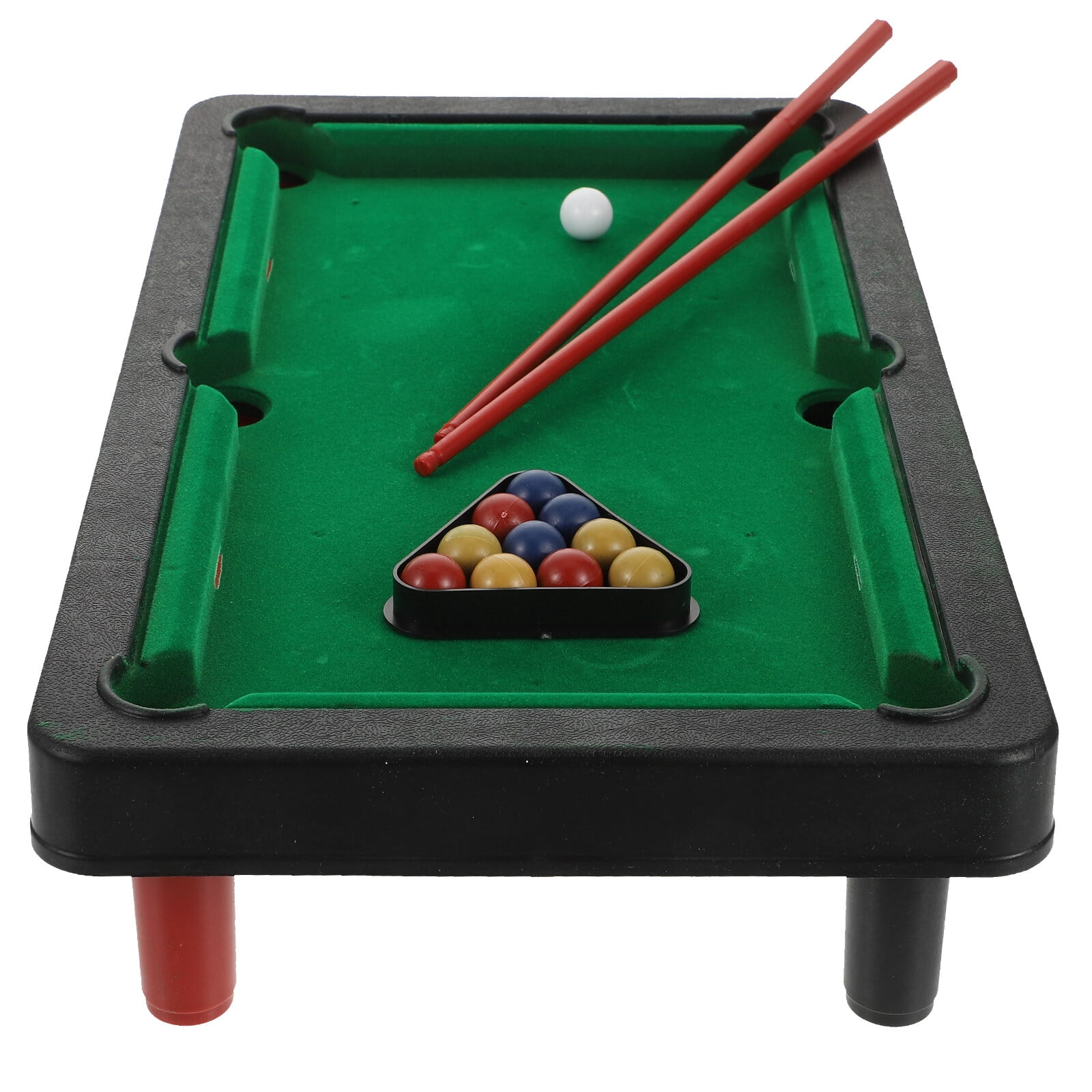 LIFKOME Household Billiard Table Toy Green ABS 1 Set 13.8x7.9x2.4in ...
