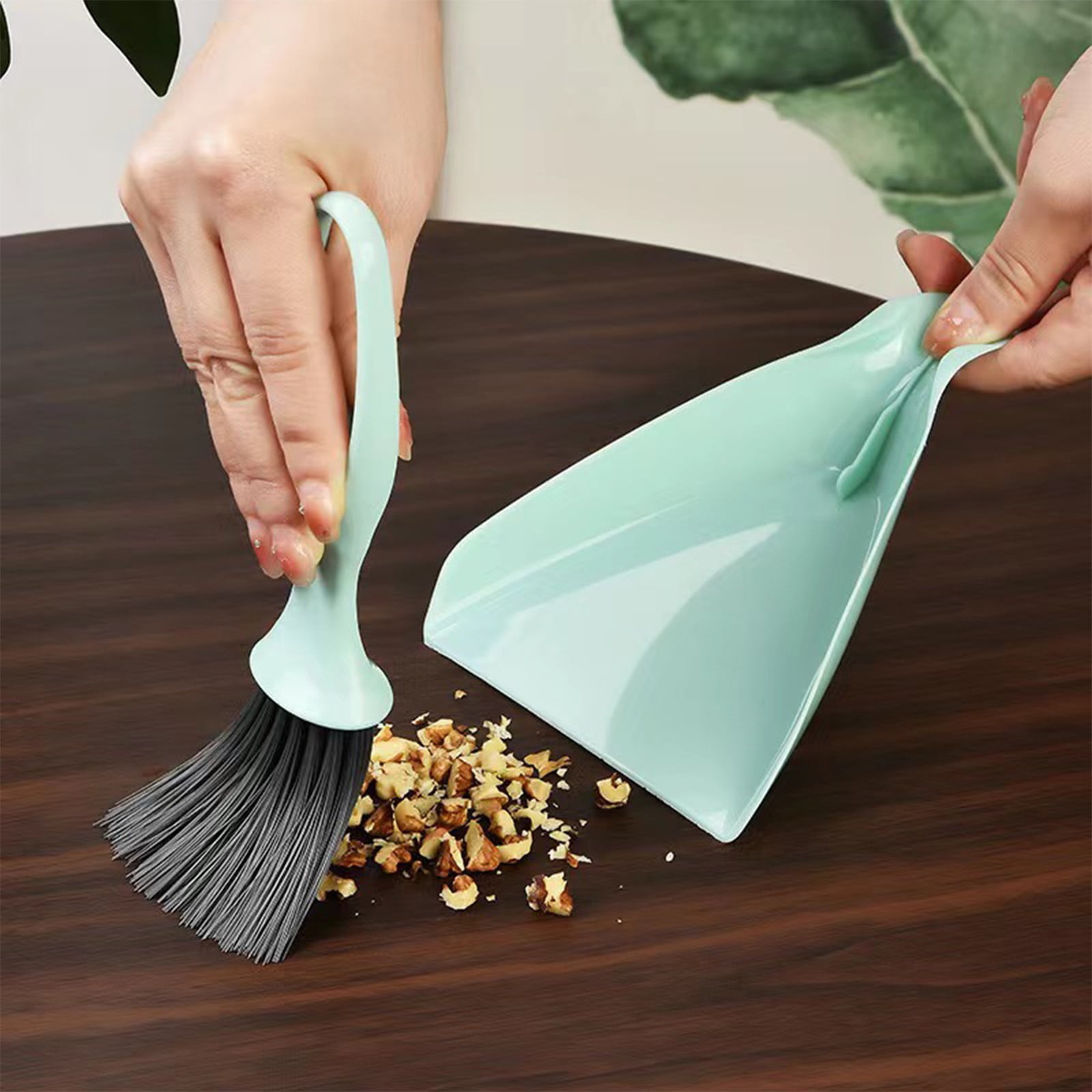 Mini Desktop Dustpan and Brush Set, Small Cleaning Tool for Keyboard Table Car Wiping, Compact ...