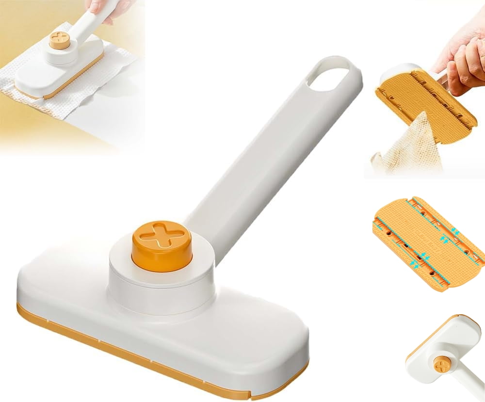 Mini Desktop Mop, 2026 New Mini Foldable Desktop Mop with Clamp Cloth ...