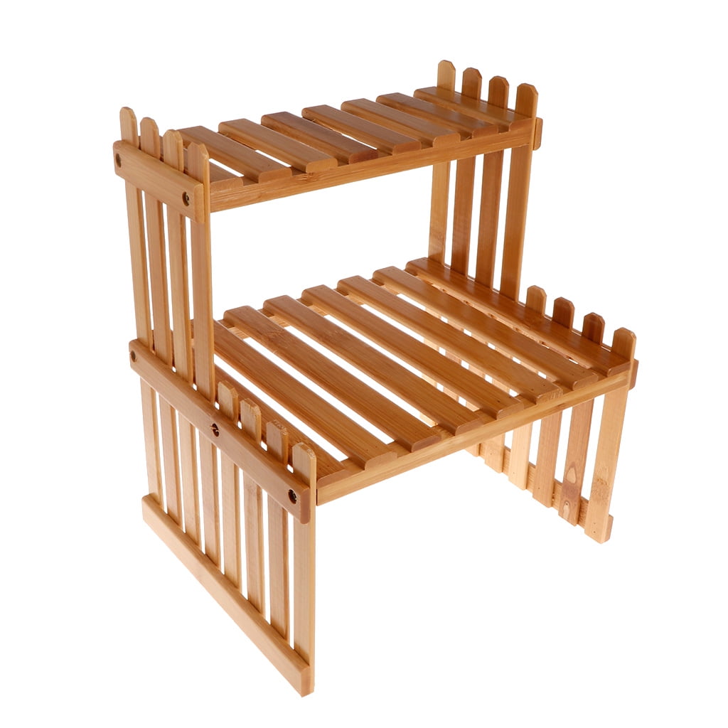 Mini Desktop Nan Bamboo Flower Stand Indoor Office Window Sill Multi ...