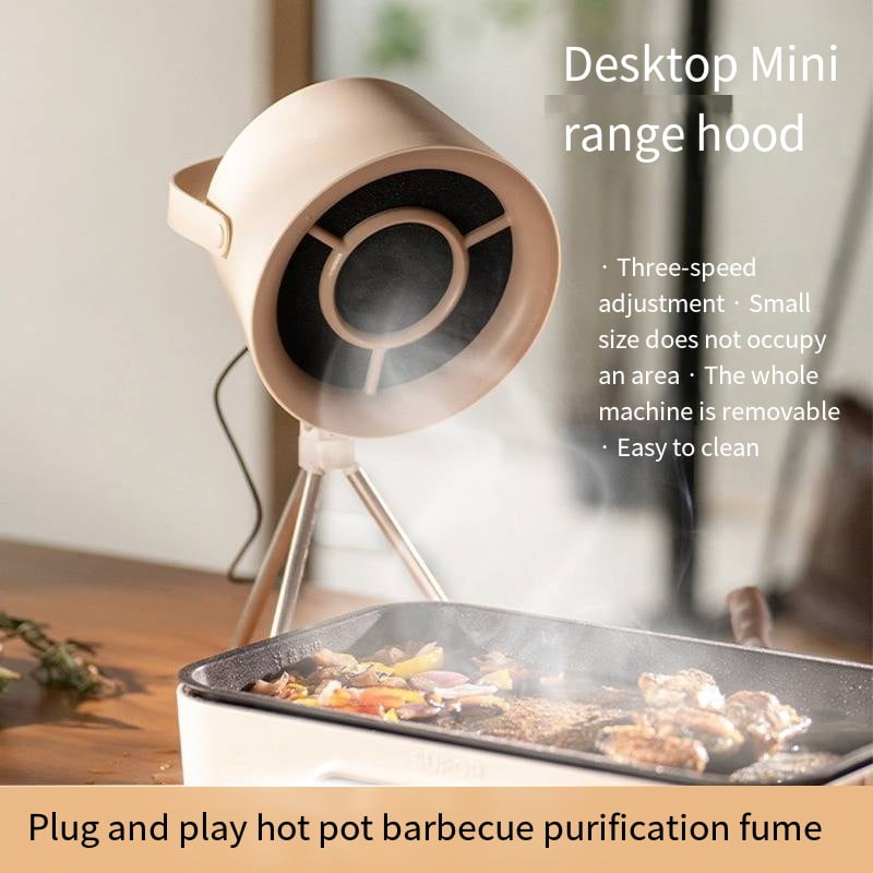 Mini Desktop Range Hood, Portable Range Hood With 3 Speed Gears Fan ...