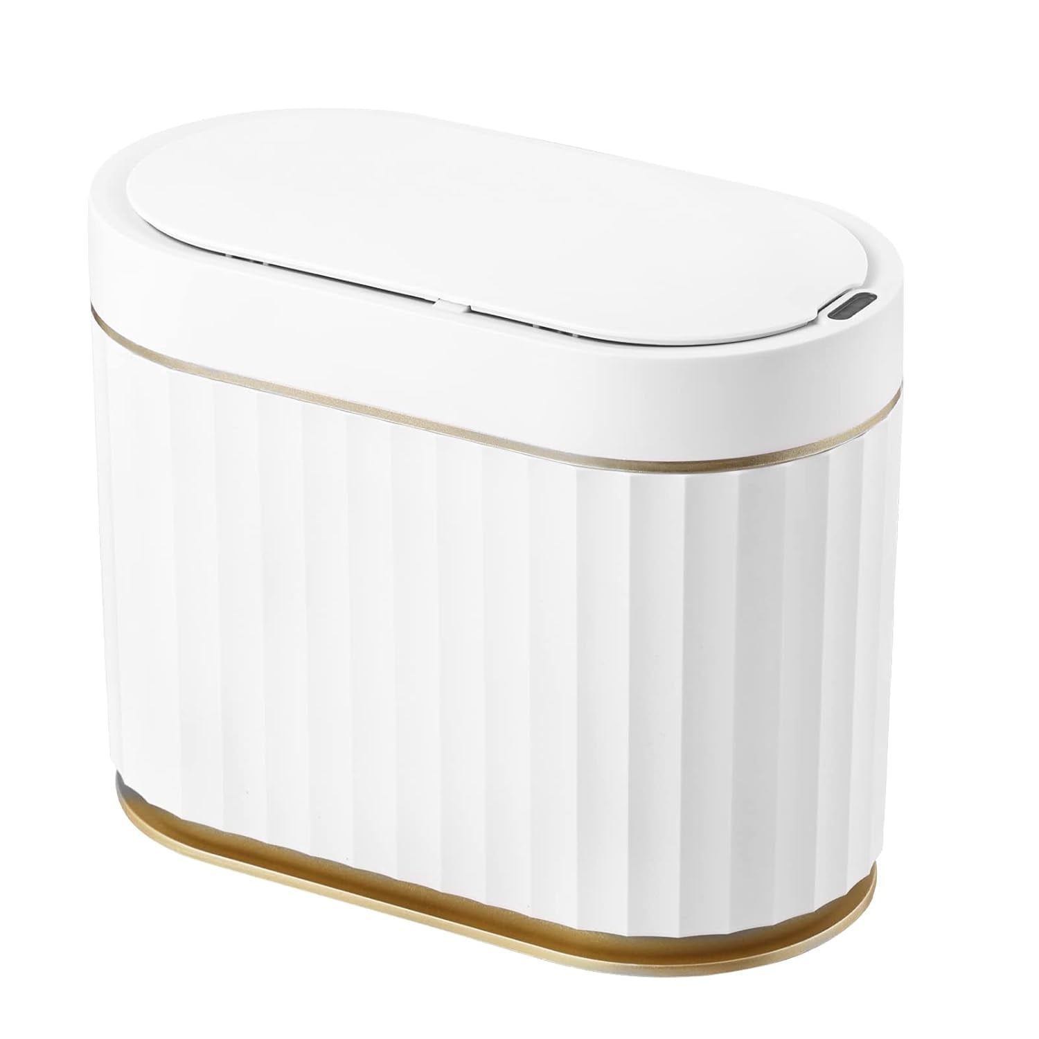 Mini Desktop Trash Bin Small Trash Can with Lid, 5 Litres Desktop ...