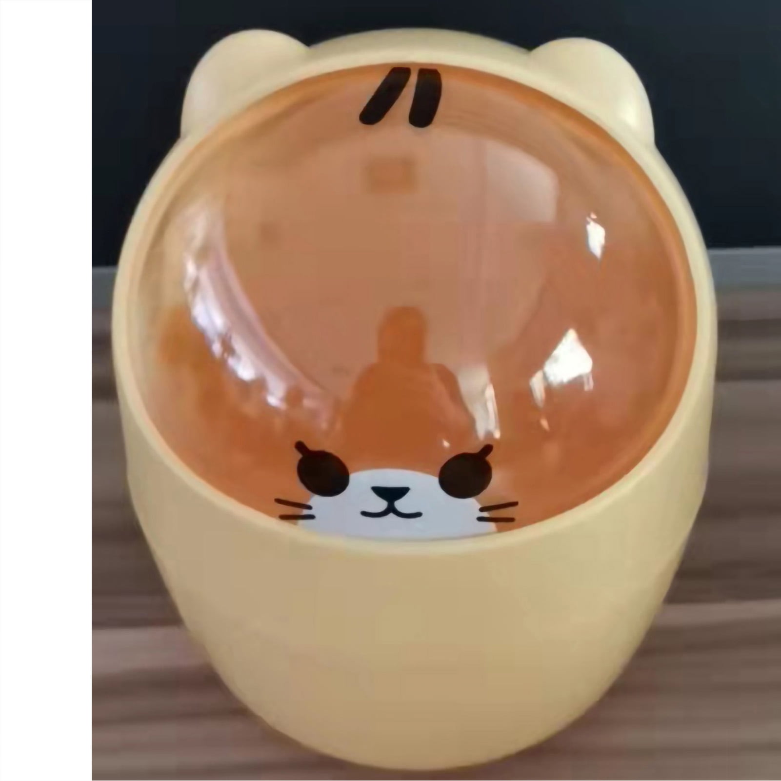 Mini Desktop Trash Can Cute Appearance Large Opening Desk Plastic ...