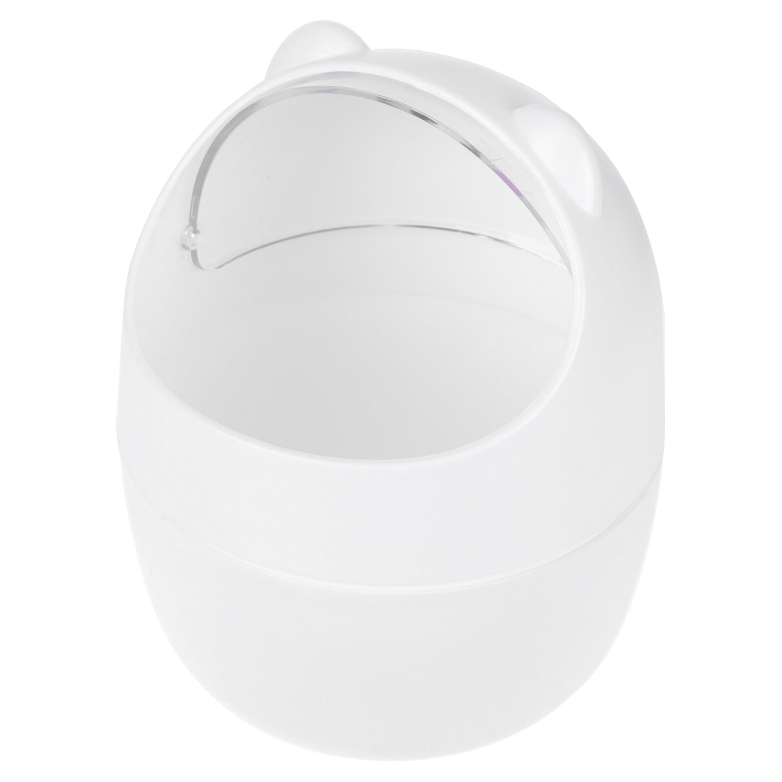 Mini Desktop Trash Can Lovely Animal Collector Bin with Lid Cans ...