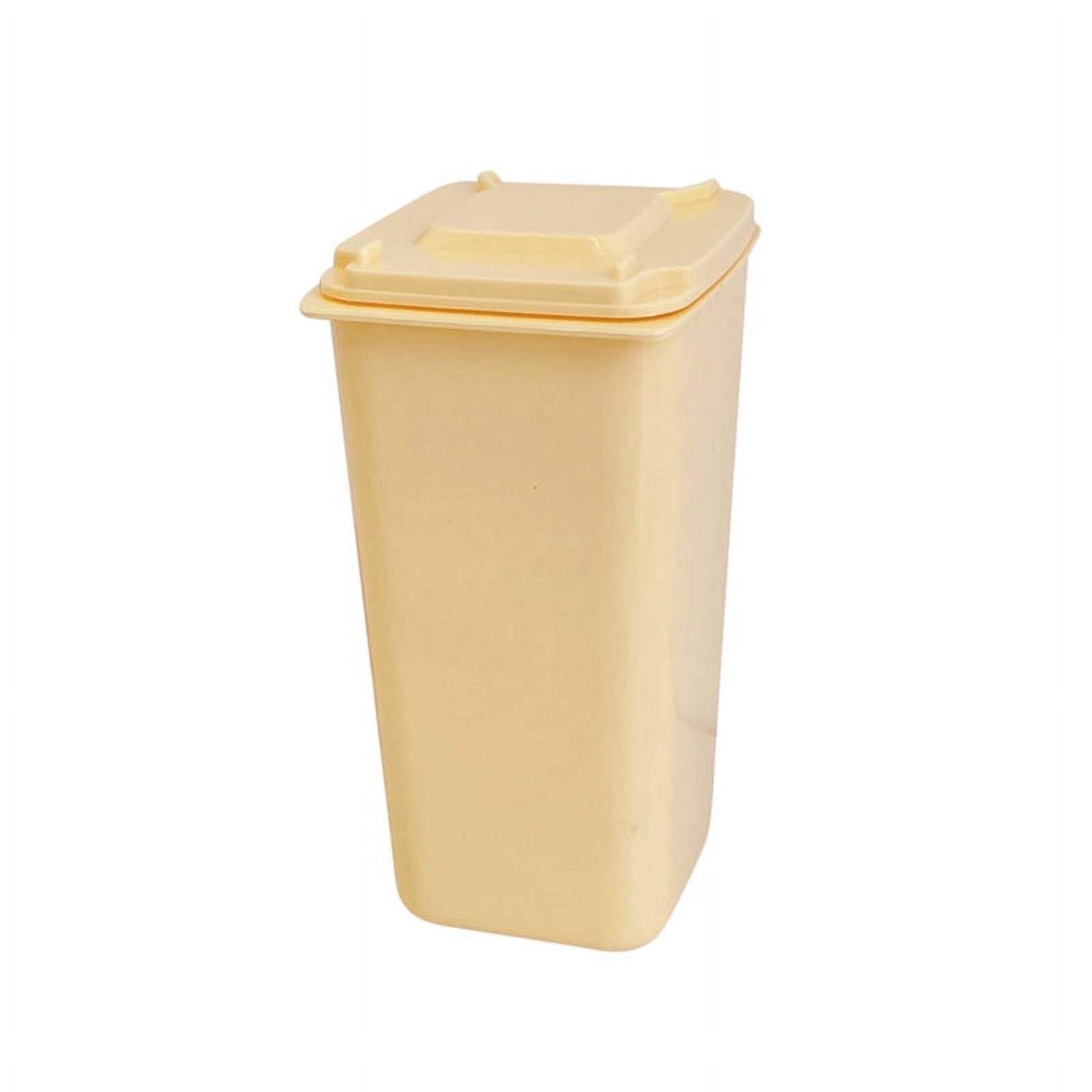 Mini Desktop Waste Bin Small Trash Can with Lid Bedroom Pencil Case ...