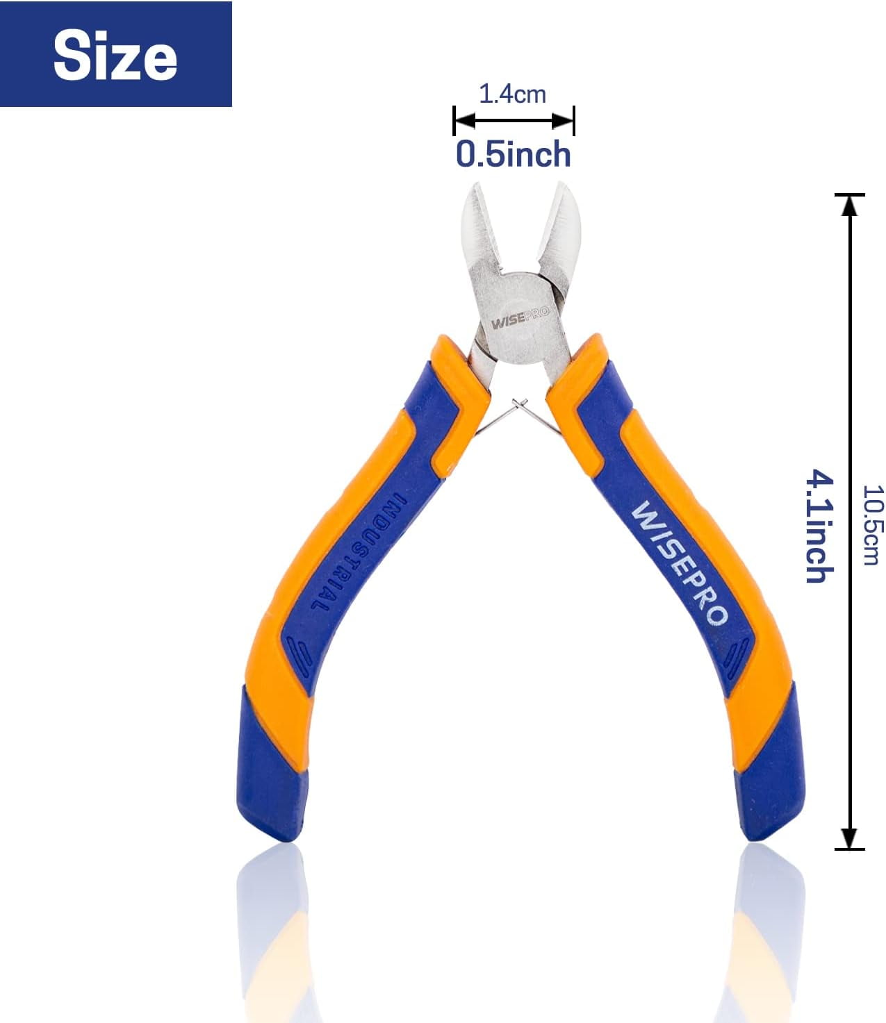 Mini Diagonal Pliers, 4.5 Inch Micro Wire Flush Cutters, Precision Side ...