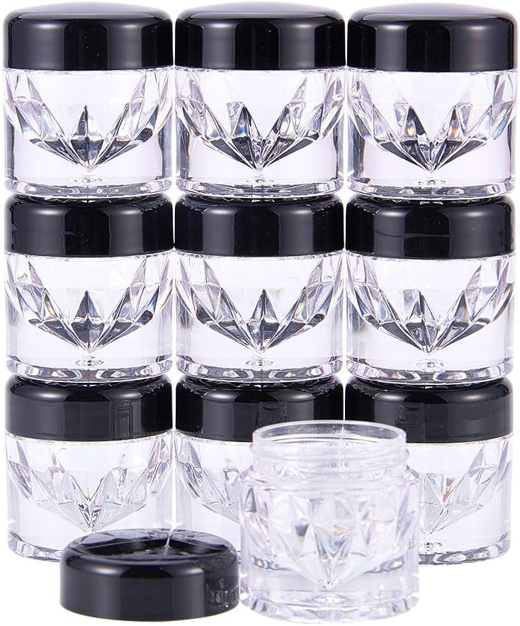 Mini Diamond Shape Empty Loose Powder Bottle with Sifter & Screw Lid ...