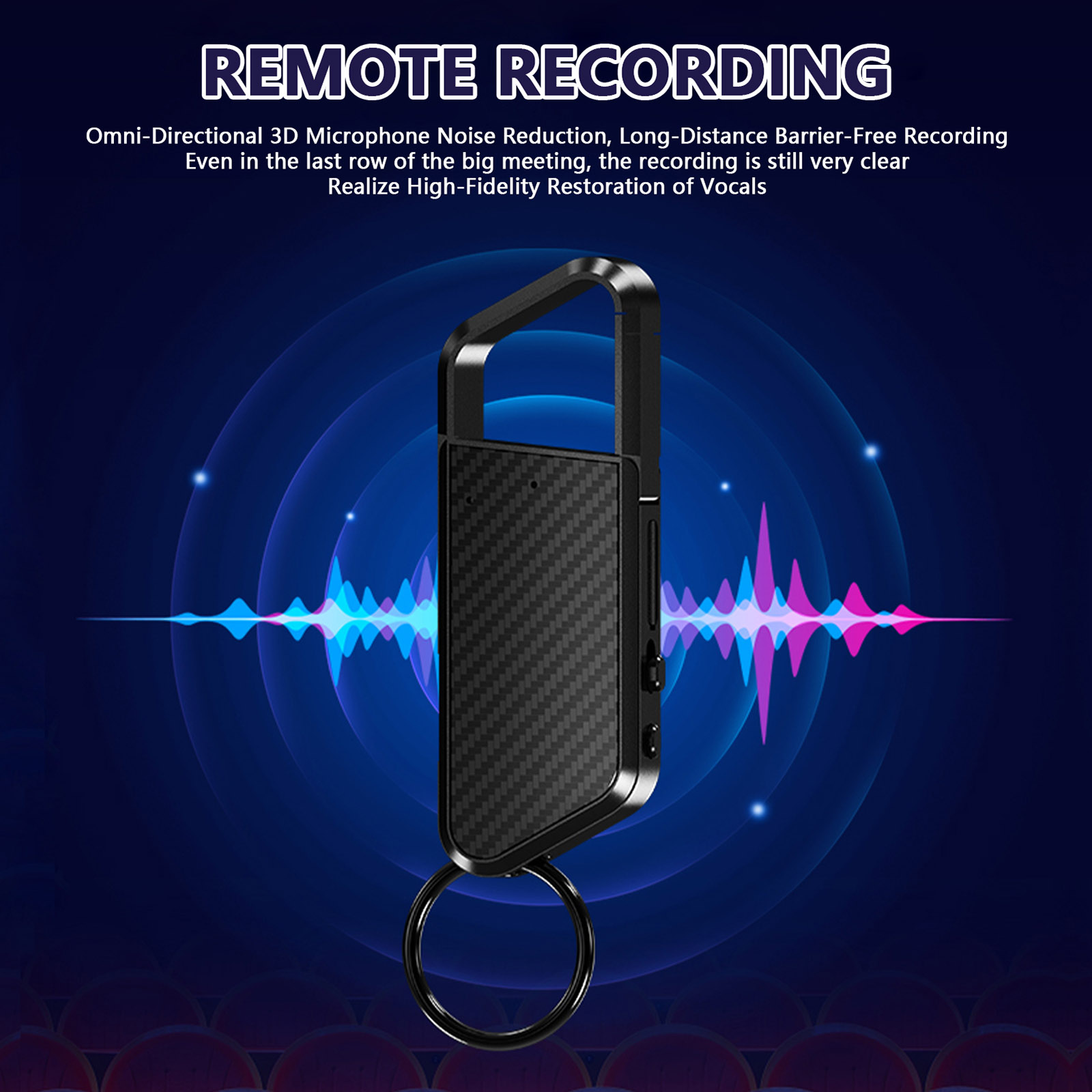Mini Dictaphone Noise Reduction Audio Recorder Voice-activated ...
