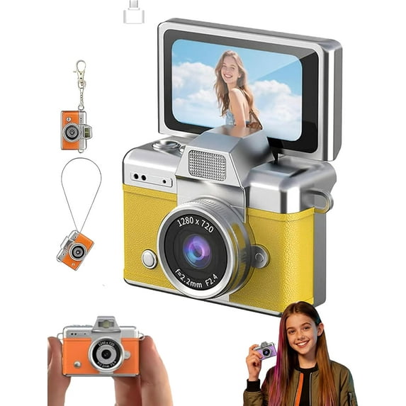 Mini Digital Camera with 1.47 in LCD Screen, 1080P Flip Screen Mini ...