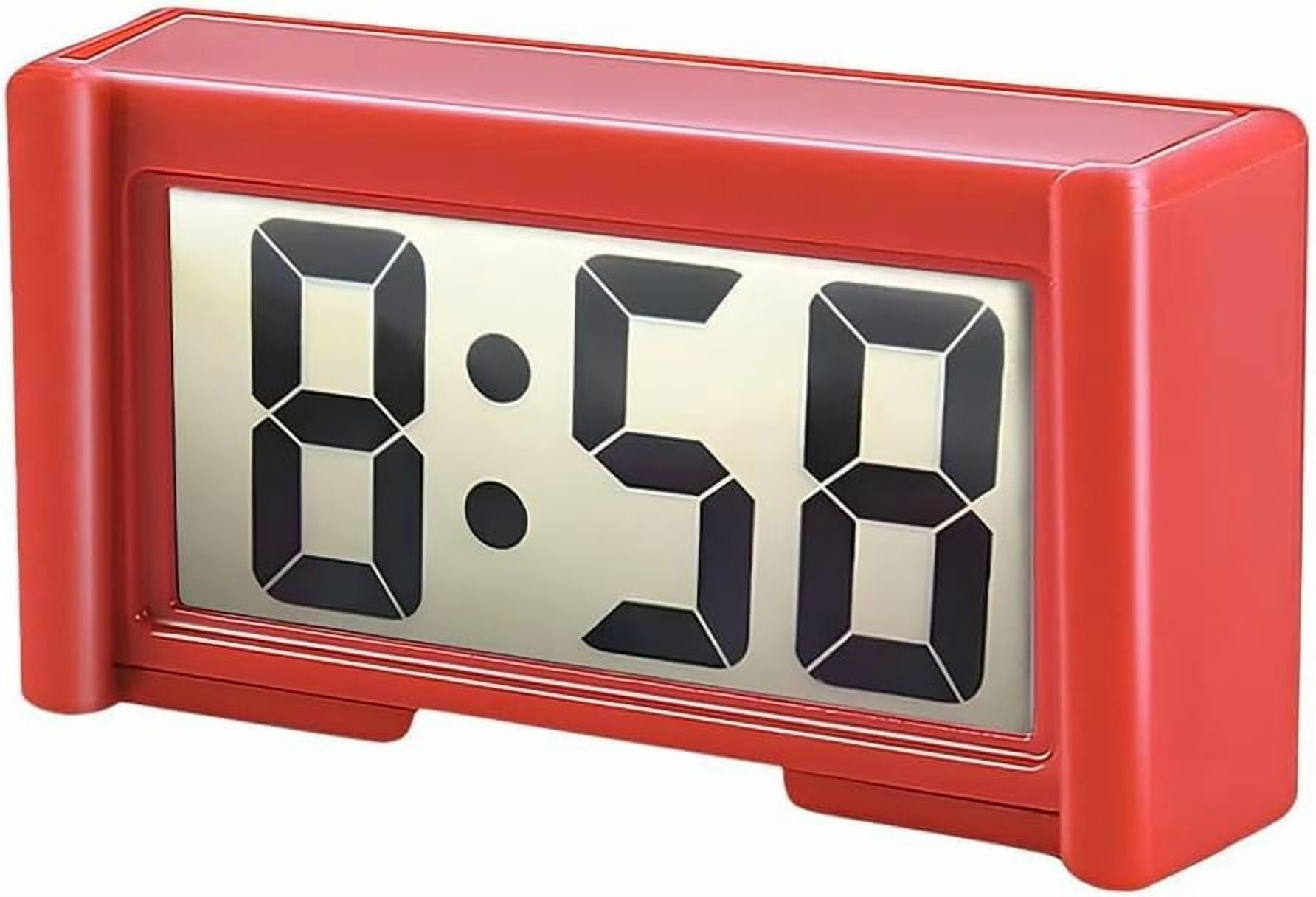 Mini Digital Clock for Dashboard, Electronic LCD Screen Time Display ...