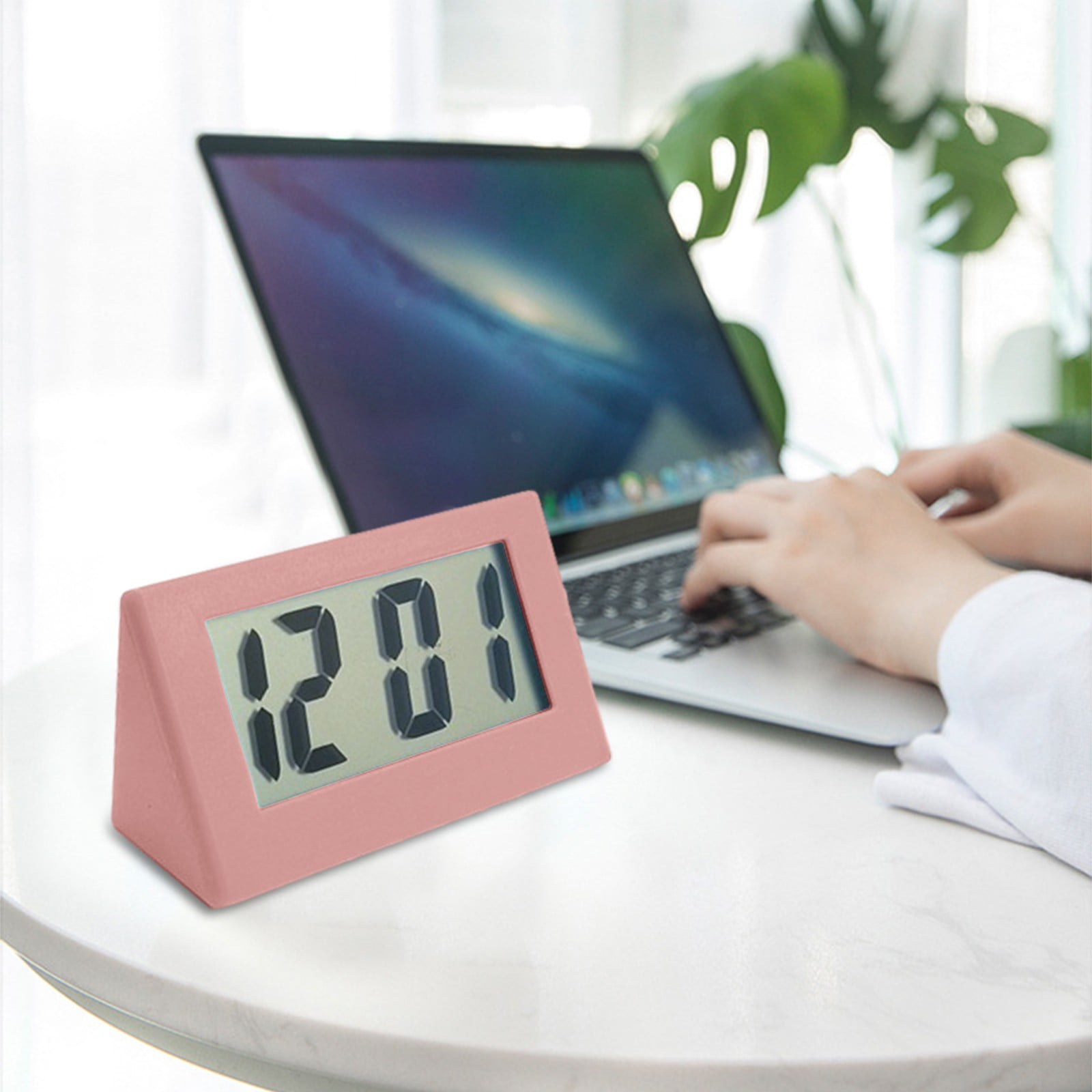 Mini Digital Clock LCD Display with Temperature Humidity Monitor ...