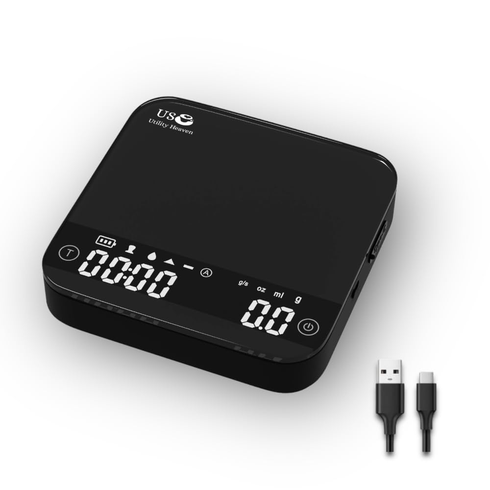 Mini Digital Coffee Scale Rechargeable | High Precision Kitchen Scale ...