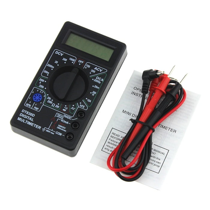 Mini Digital Multimeter voltmeter Voltage Ampere Ohm Tester DCAC ...