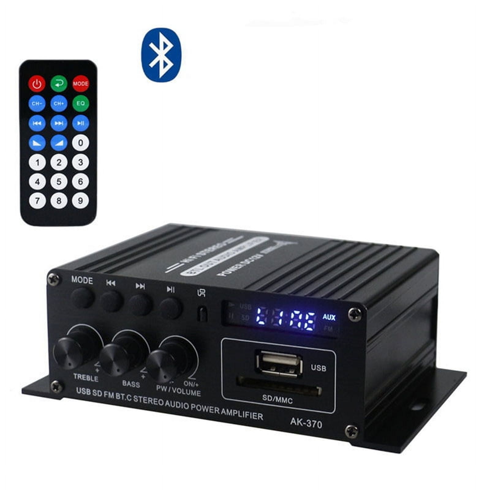 Mini Digital Power Audio Car Amplifier Blue Light Stereo Audio ...