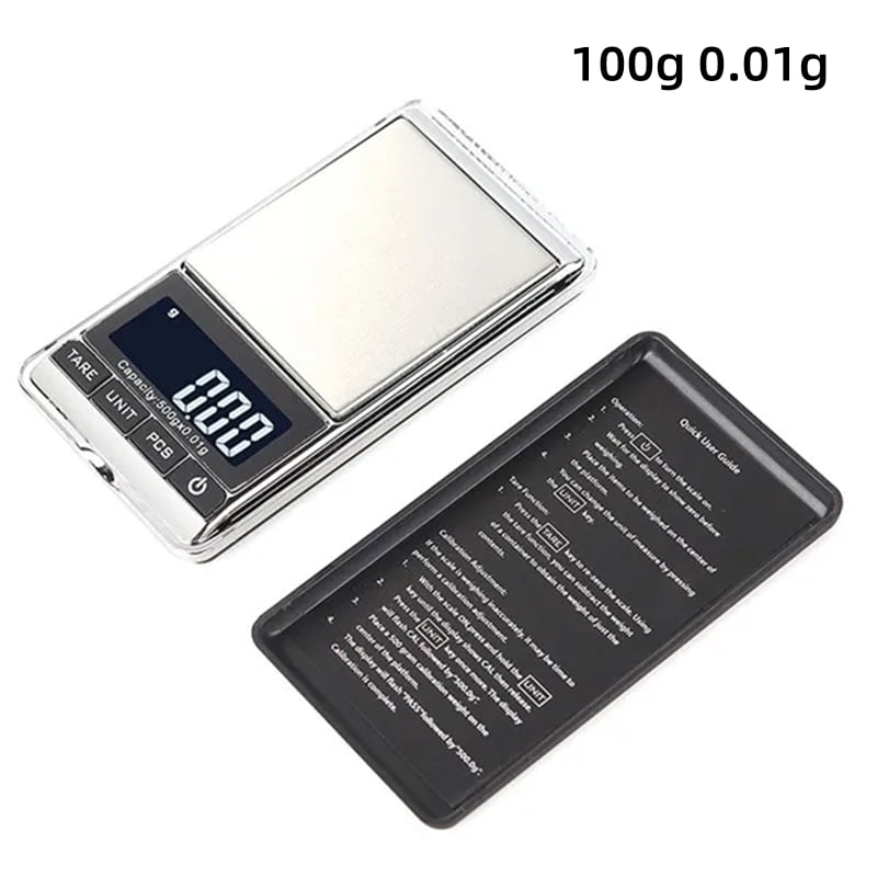 Mini Digital Scale 100/200/500g 0.01g High Accuracy LCD Backlight ...