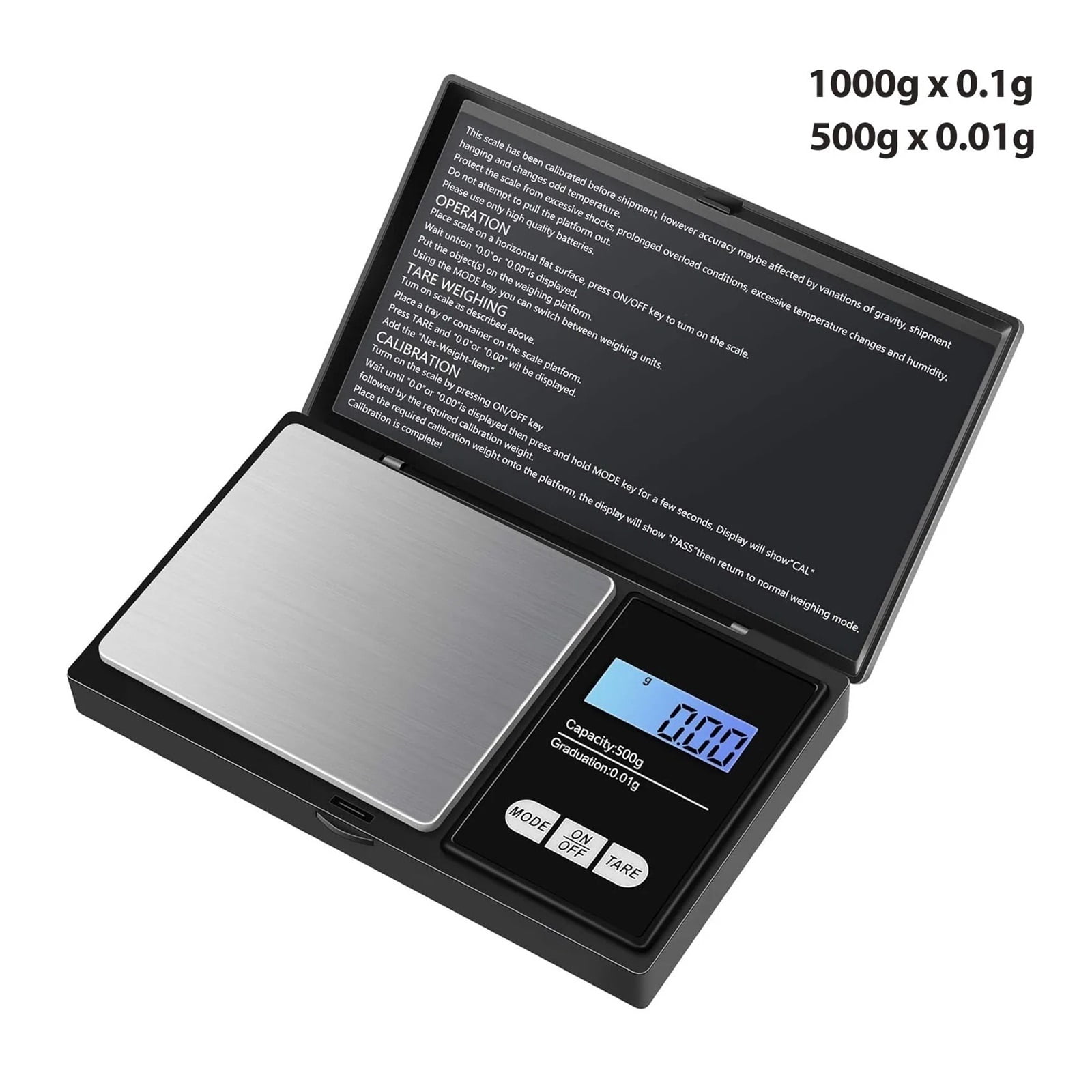 Mini Digital Scale for Jewelry Gram Weight for Kitchen Precise LCD ...