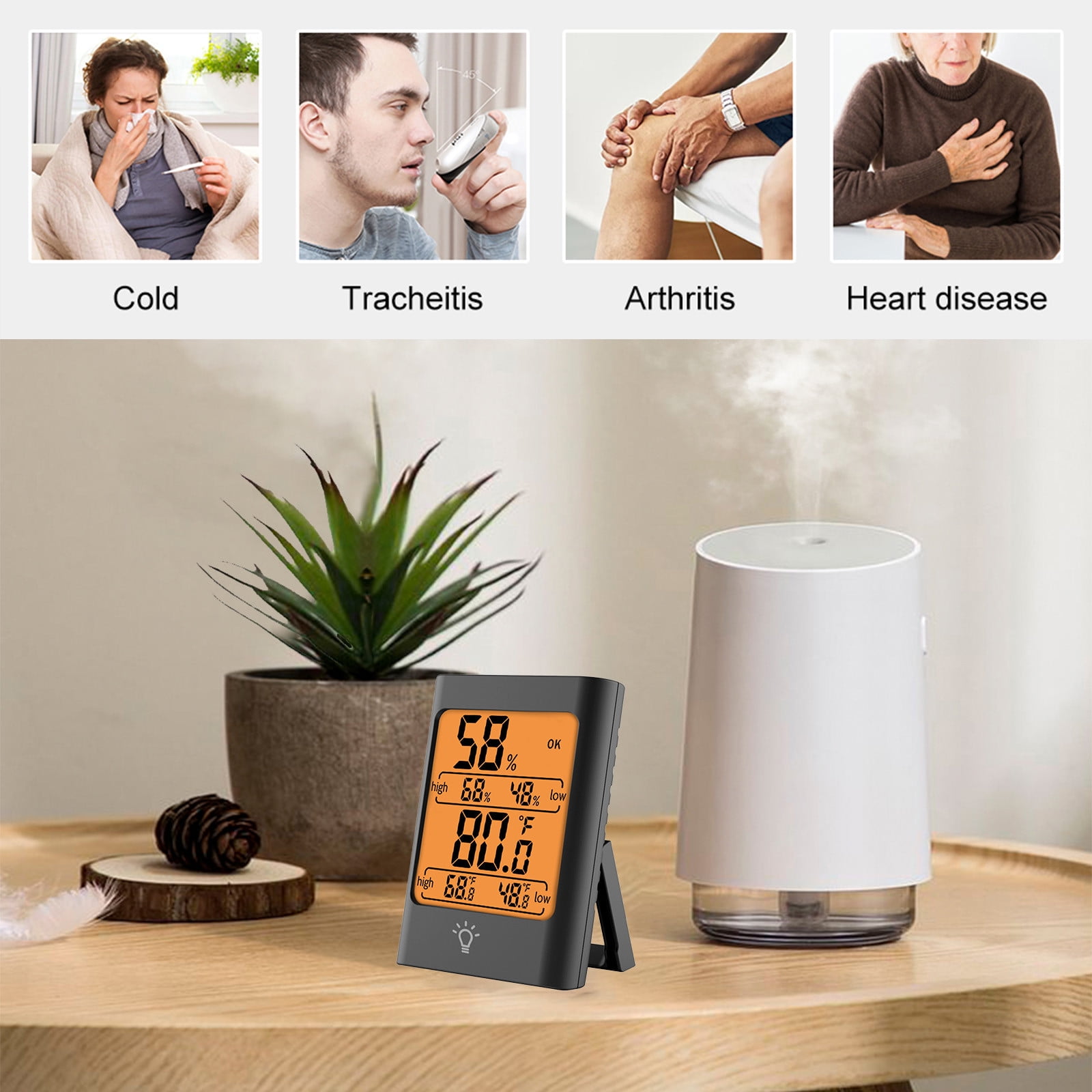 Mini Digital Thermometer, Useful Portable Thermometers Indoor ...