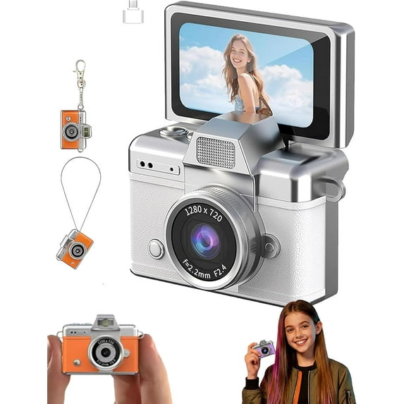Mini Digital Vlogging Camera with 1.47" Flip Screen, 720p Portable ...