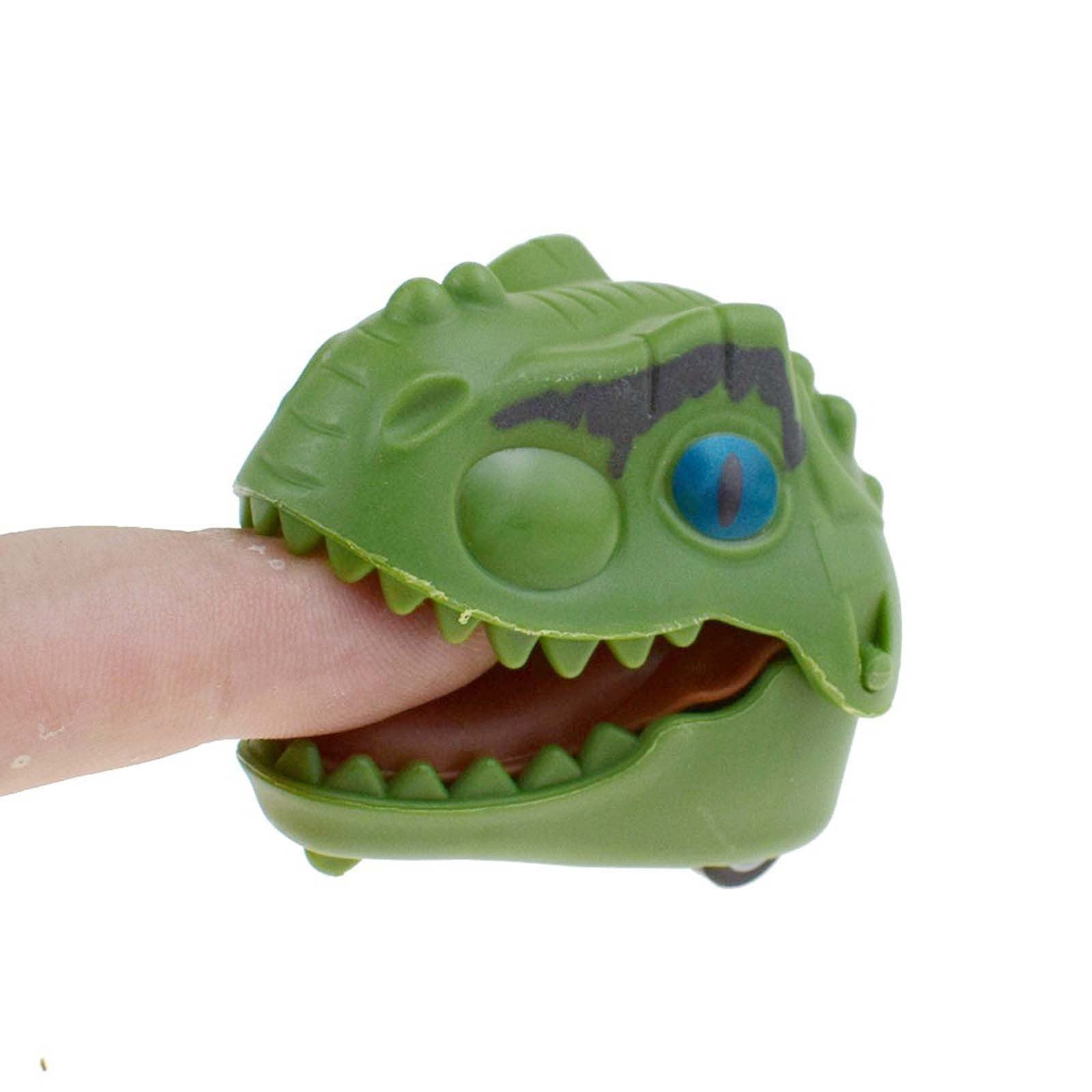 Mini Dinosaur Model Pull-Back Toy Car, Dino Hand Toy with T-Rex Head ...