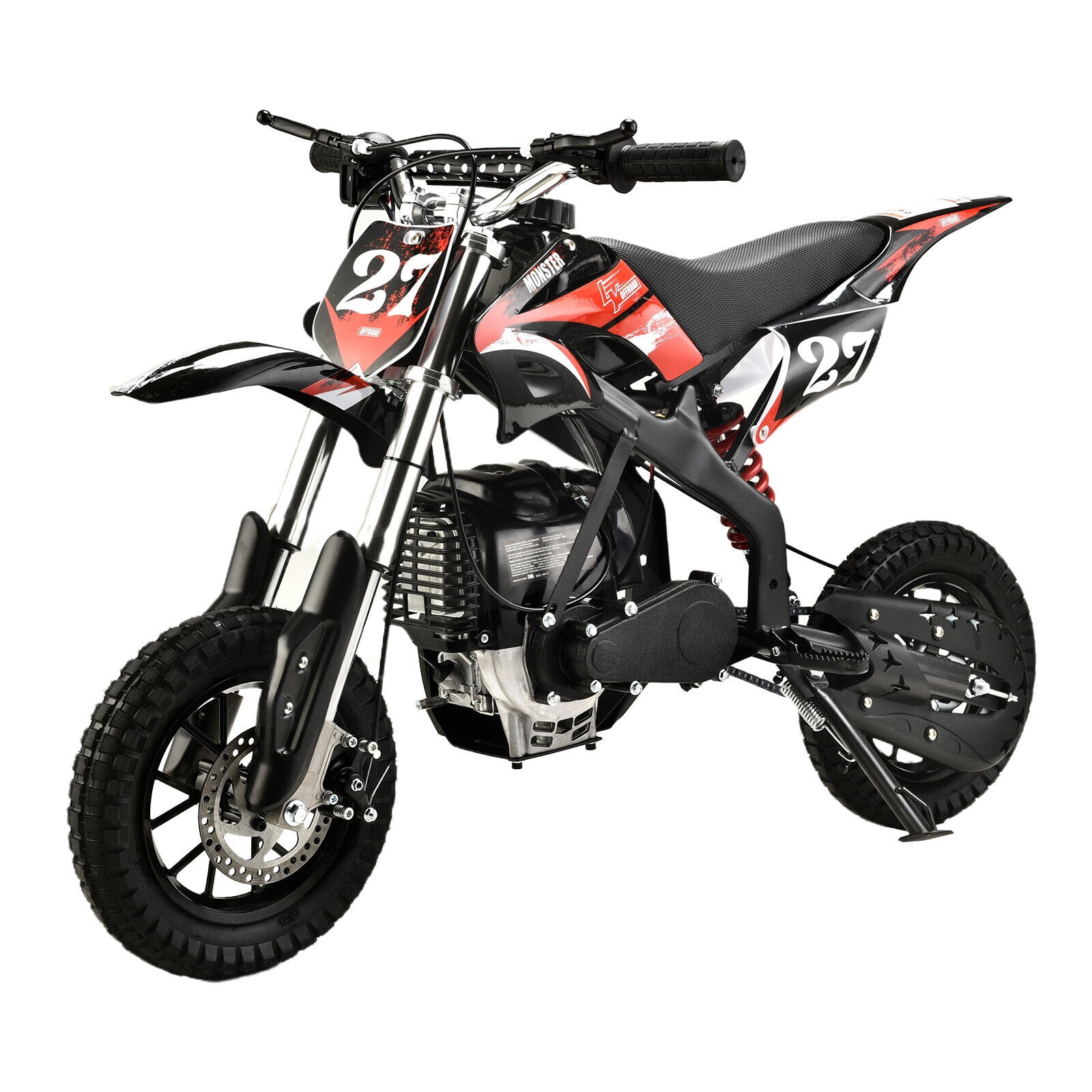 Mini Dirt Bike Gas Powered 4-Stroke 40cc Pocket Pit Bike Brakes ...