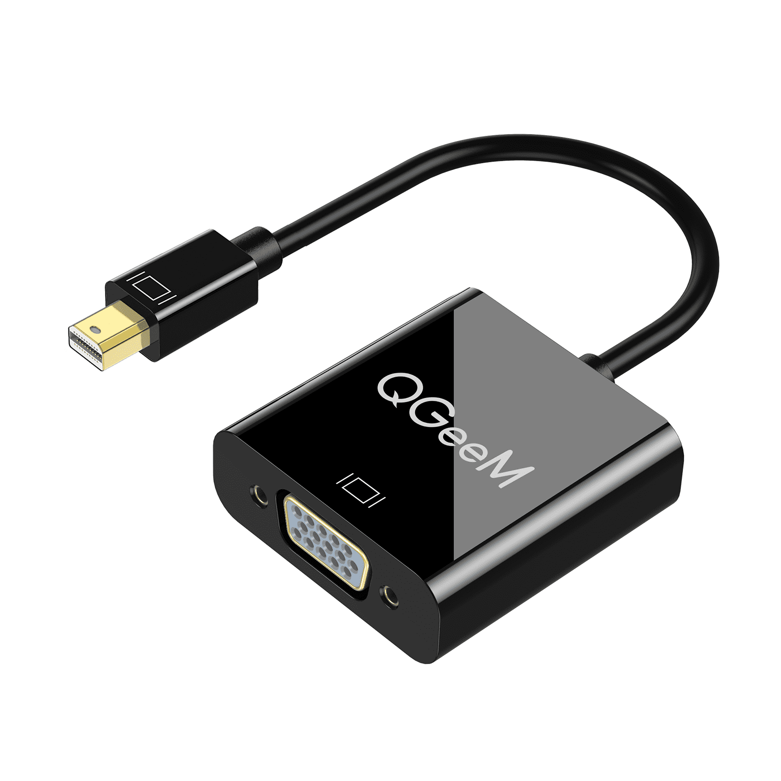 Mini DisplayPort to VGA Adapter, QGeeM Mini DP Display Port to VGA ...