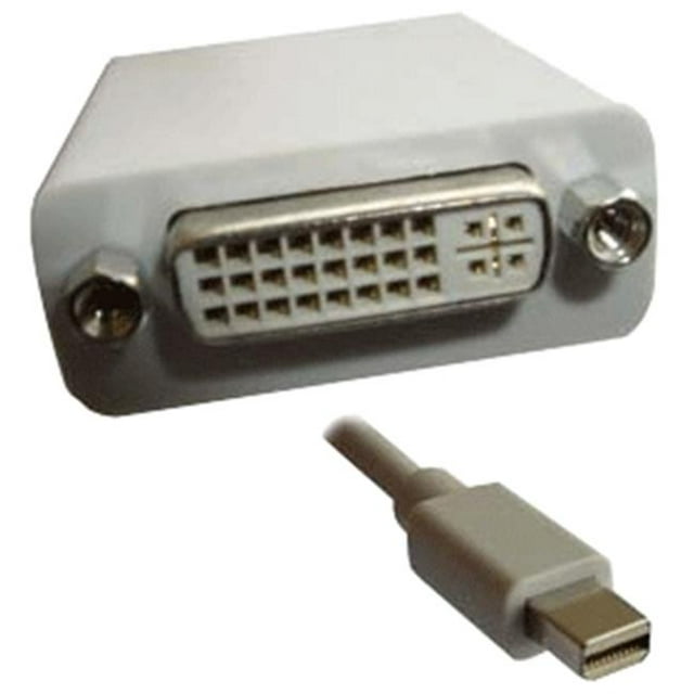 Professional Cable 6" Mini DisplayPort to DVI Female Adapter - Walmart.com
