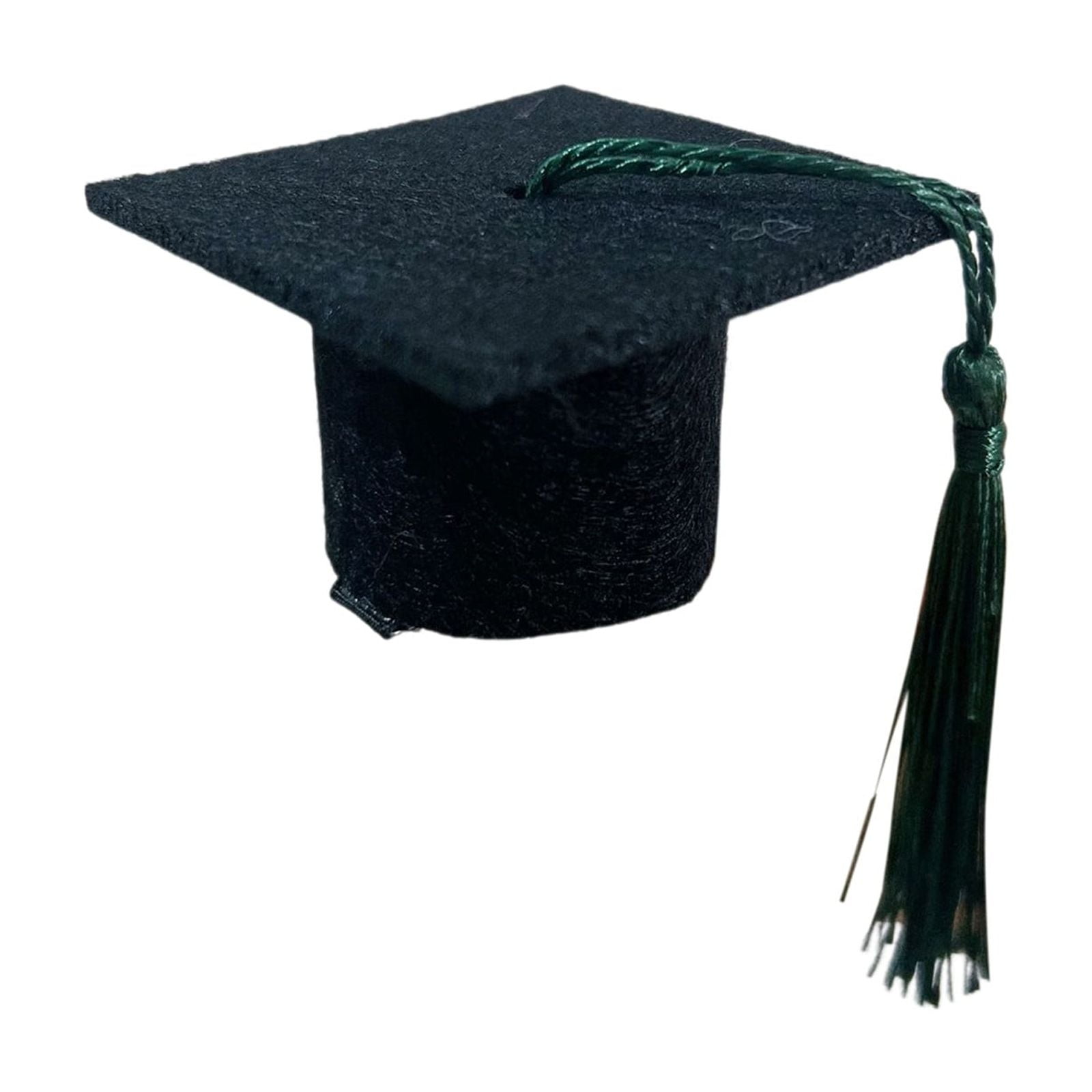 Mini Doctoral Hat Hairpin Green Graduation Cap Clip with Gold Tassel ...