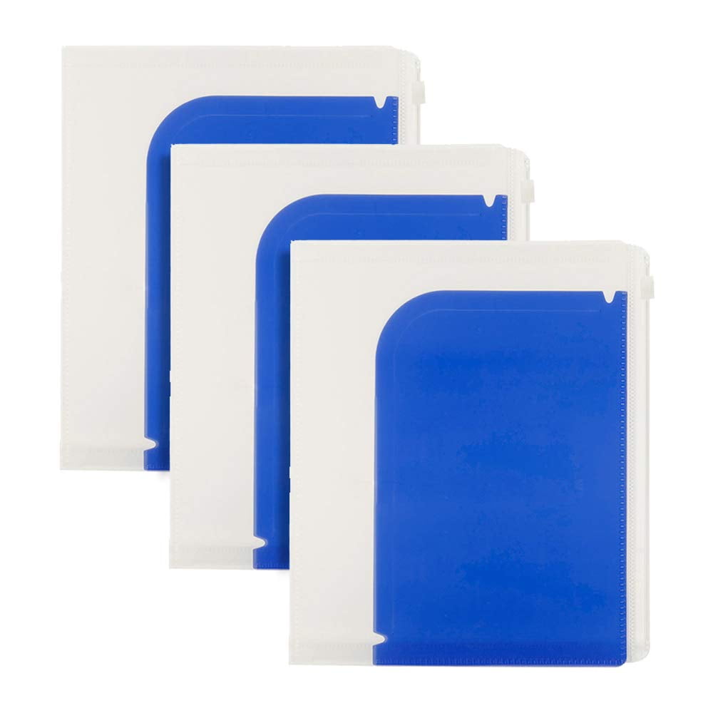 Mini Document Folder, Plastic Slide Zip Lock Envelope Plastic Organizer ...