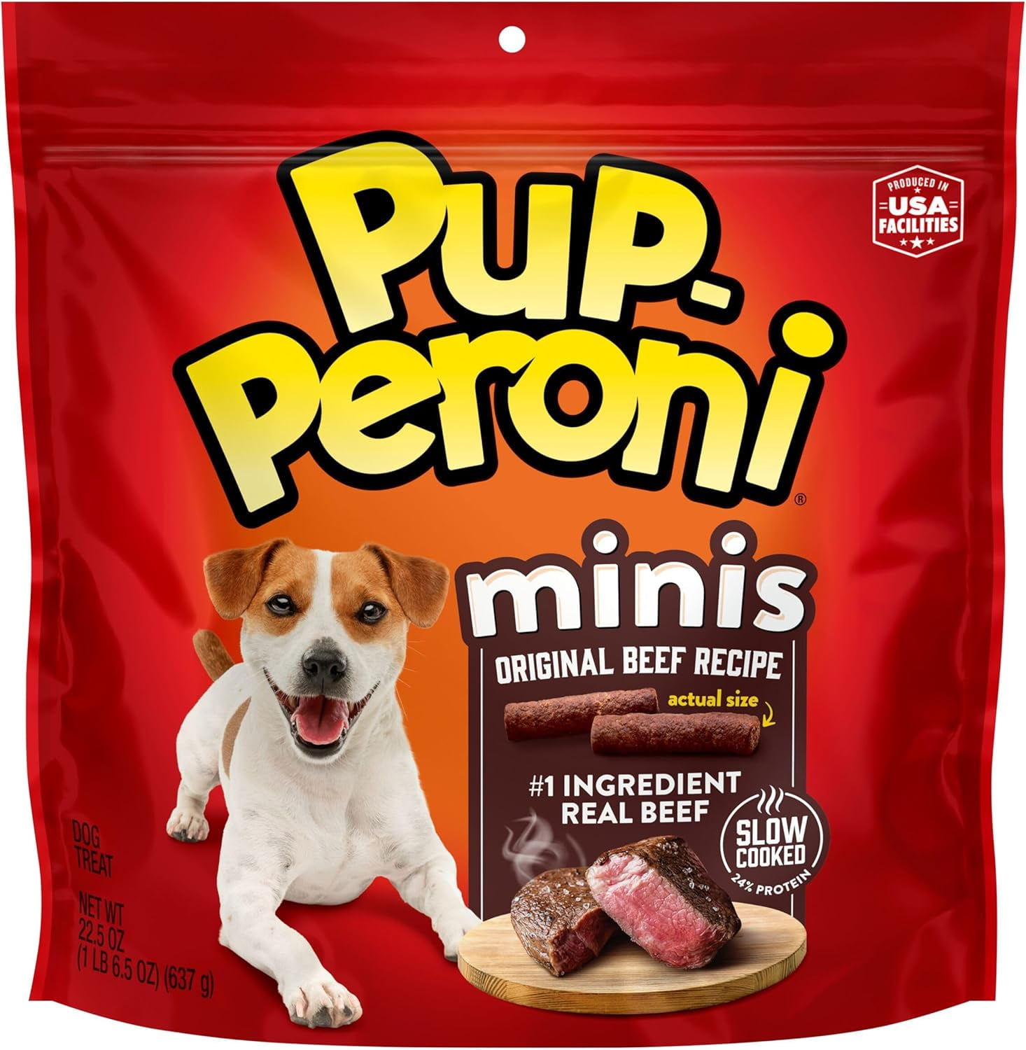 Mini Dog Treats, Original Beef Flavor, 22.5 Ounce, Made with Real Beef ...