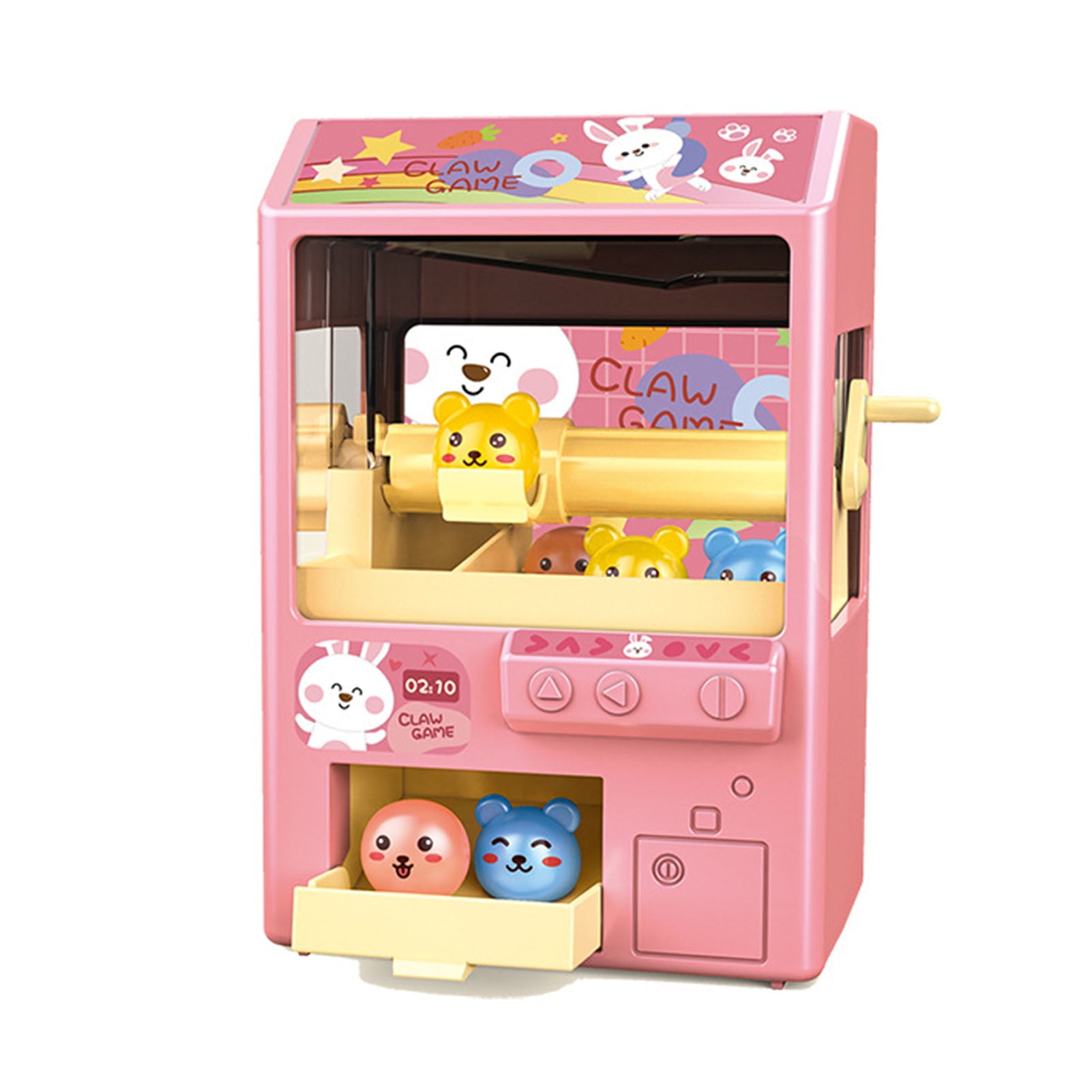 Mini Doll Claw Machine Emulational Music Light Doll Grabber Machine ...