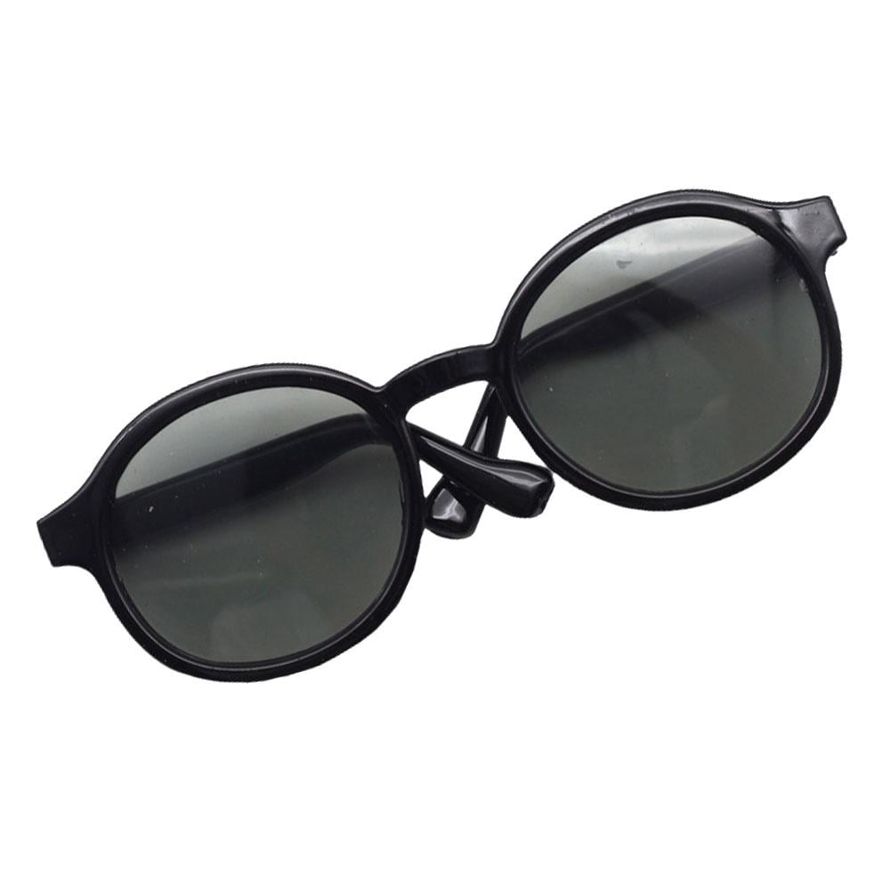 Mini Doll Glasses For Doll Accessories Round Frame Clear Lens Eyeglasses Toy Q8 U7j4