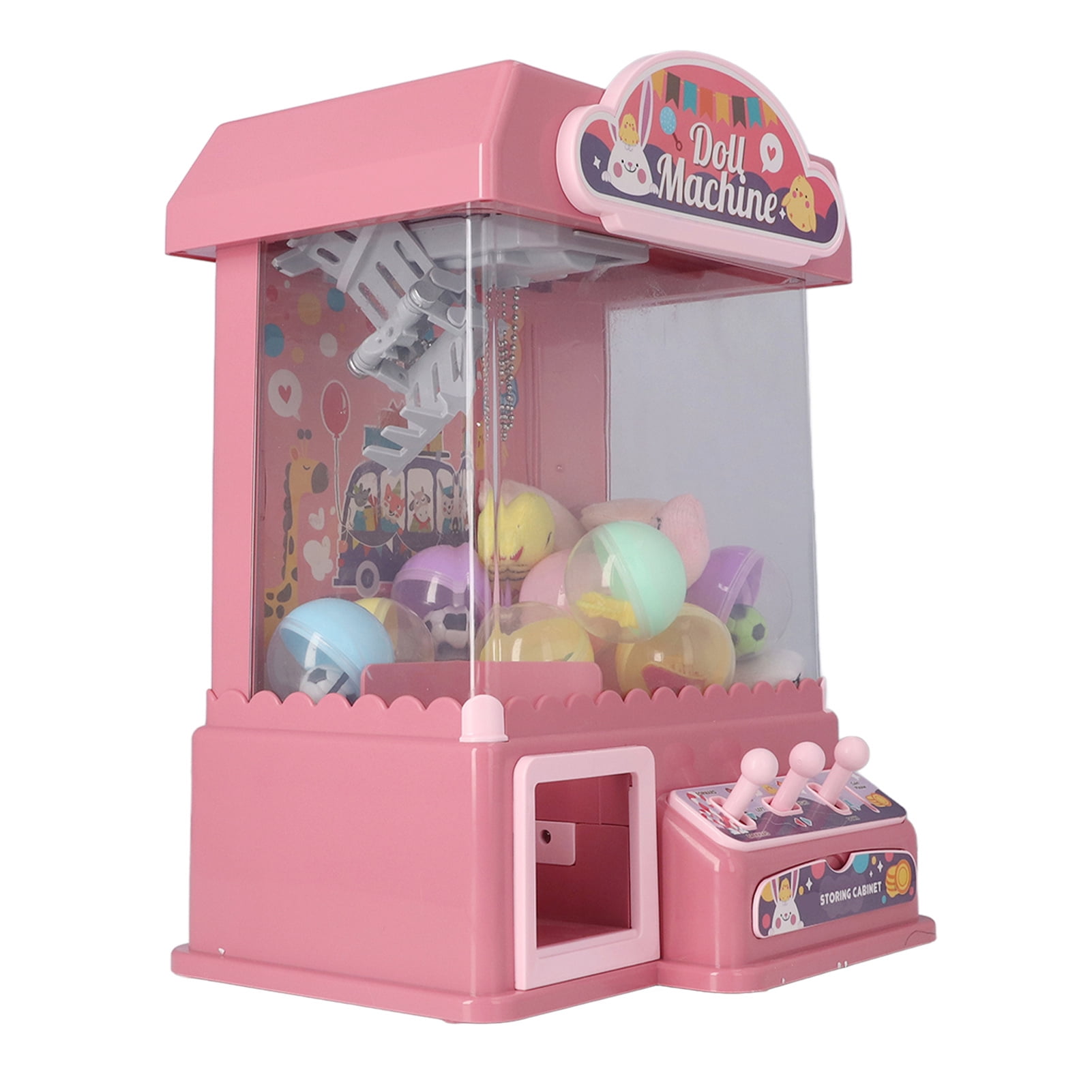 Mini Doll Grabber Machine Cool Light Music Electric Eggshell Grabber ...