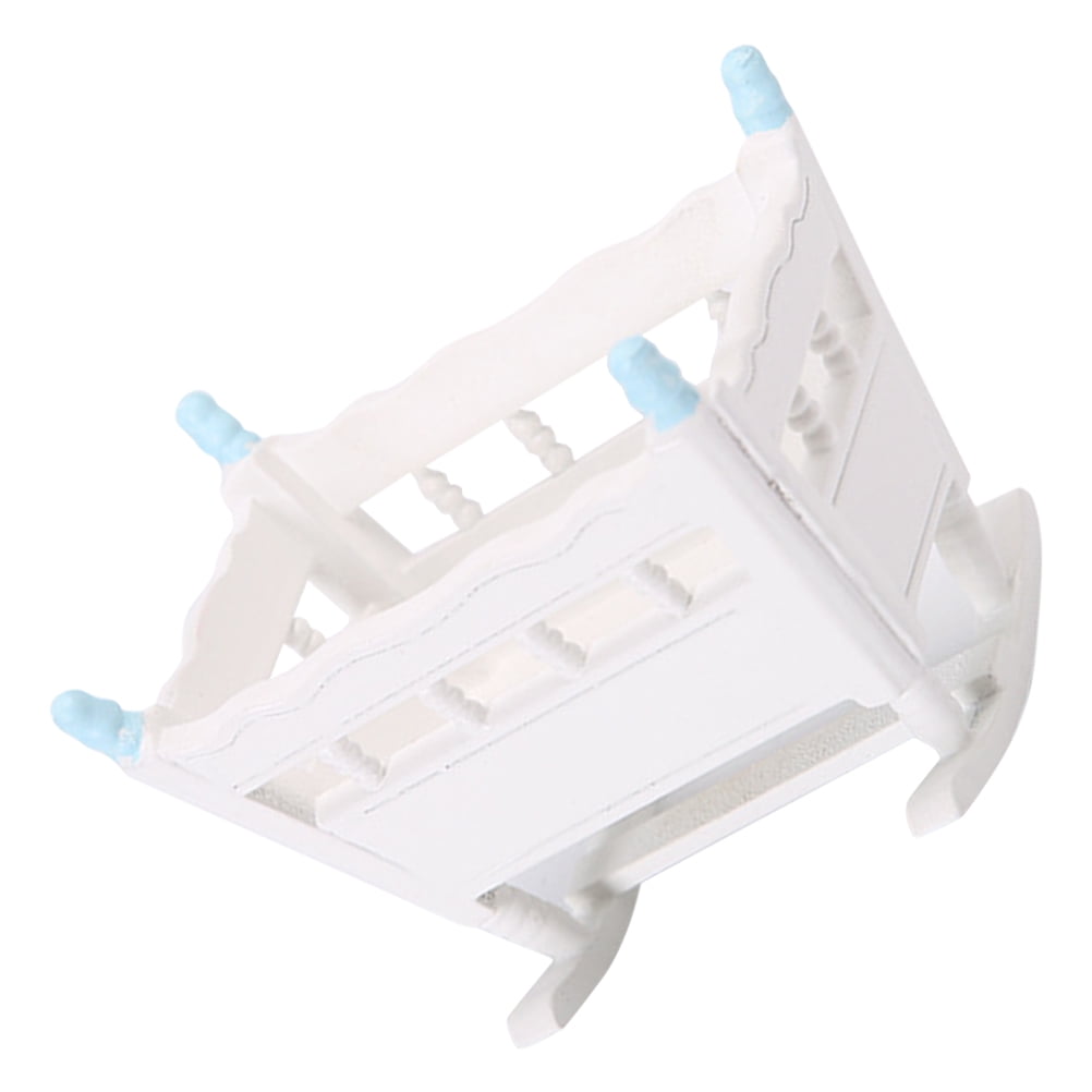 Mini Dollhouse Cradle Mini Cradle Model Doll Cradle and Bed Mini ...